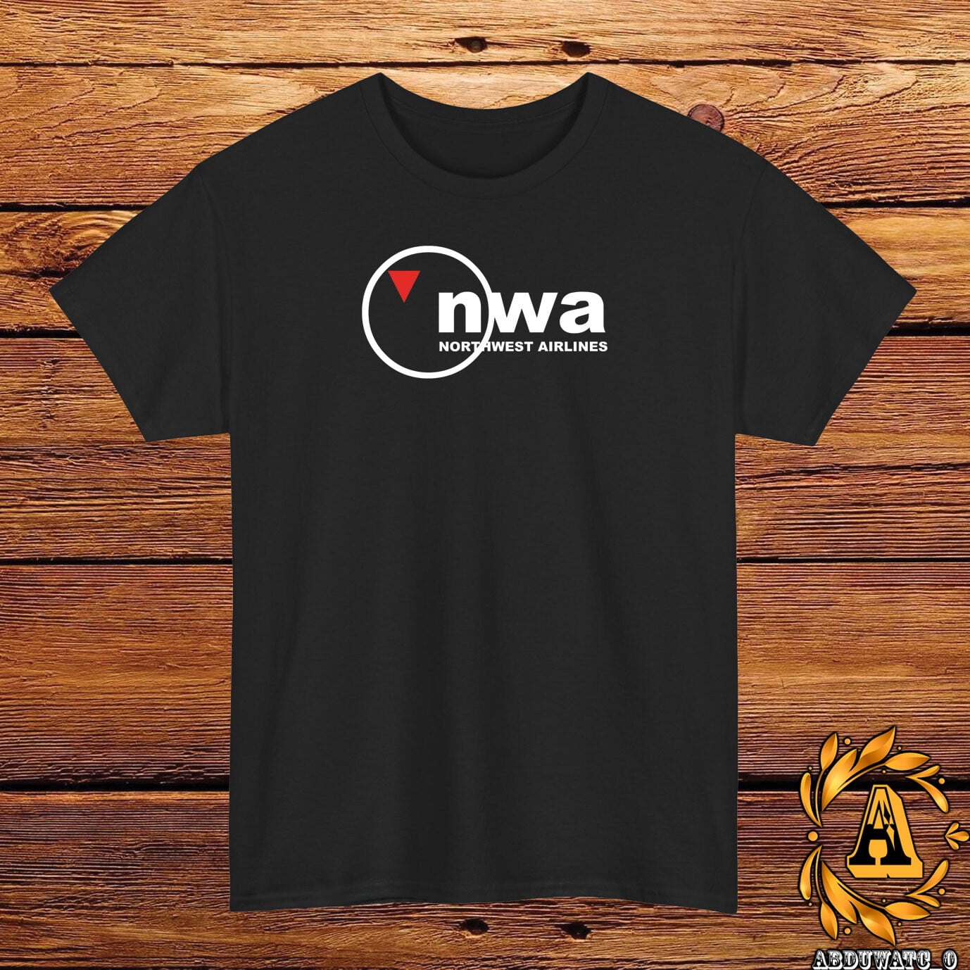 NWA Northwest Airlines LOGO T-Shirt Black/Grey/White/Navy /Red/Light ...