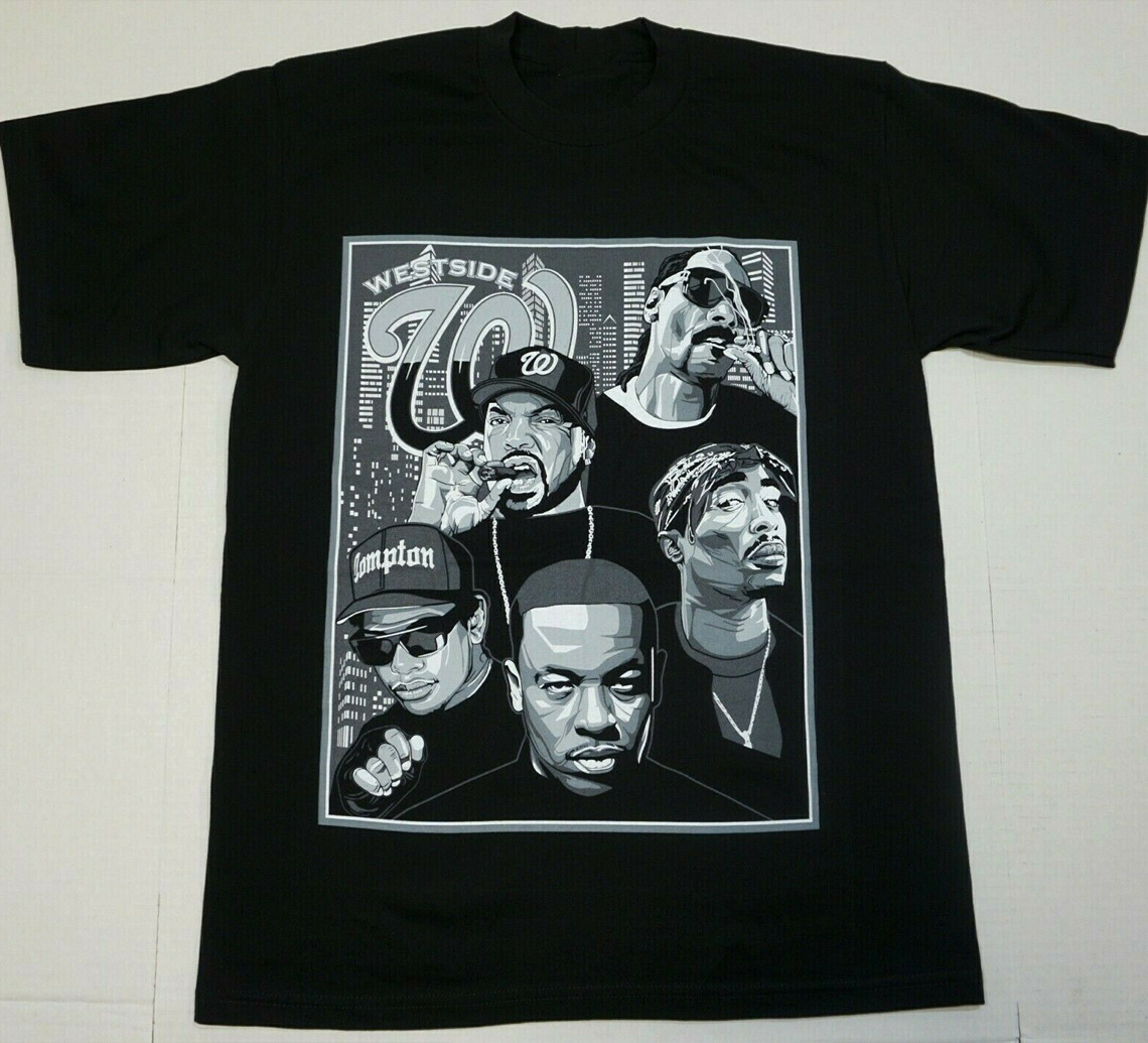 NWA Rappers Hip Hop Legends Men T-shirt Black Tee All Sizes X527 ...