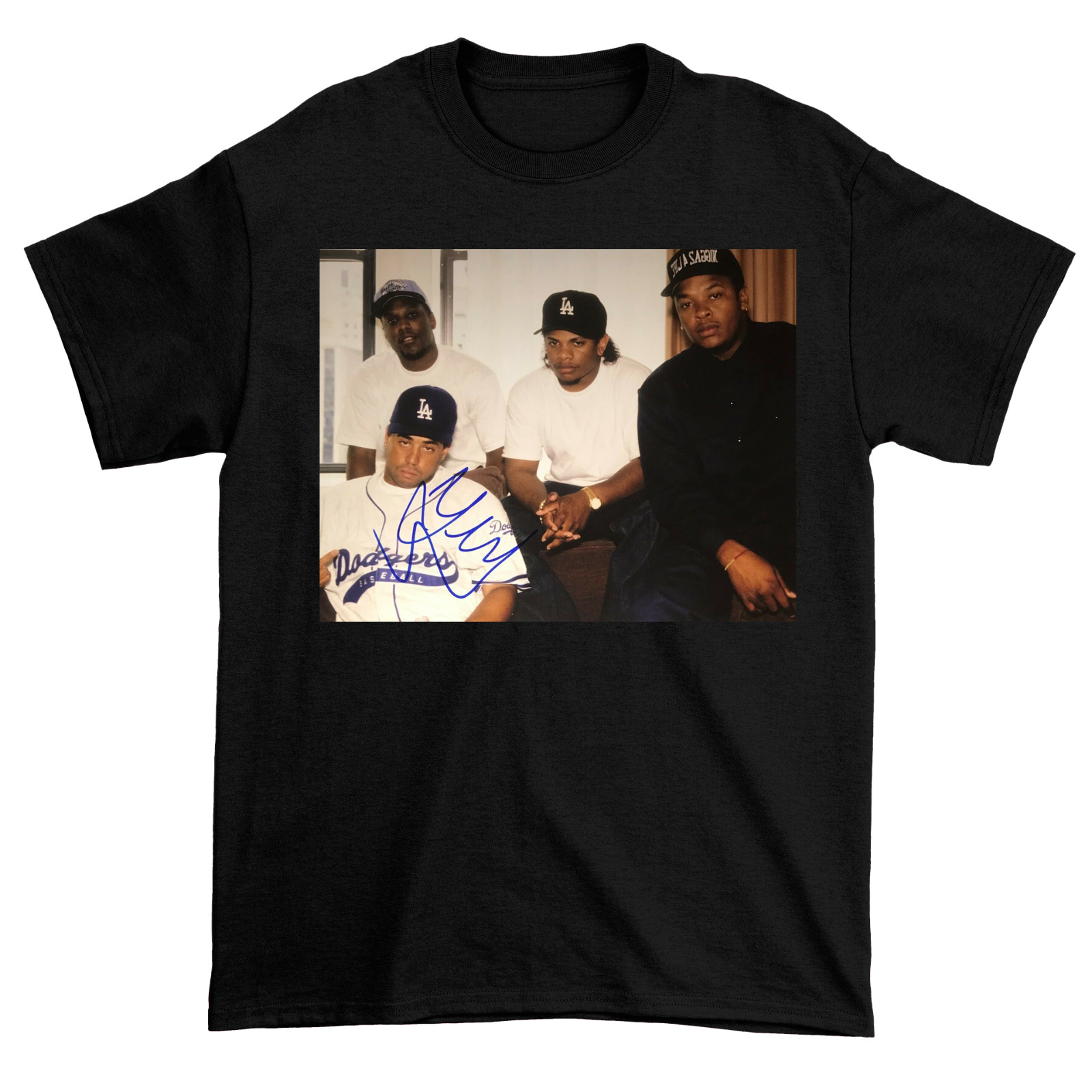 NWA Rappers Signed T-shirt Black Cotton Tee All Sizes 21 - Walmart.com