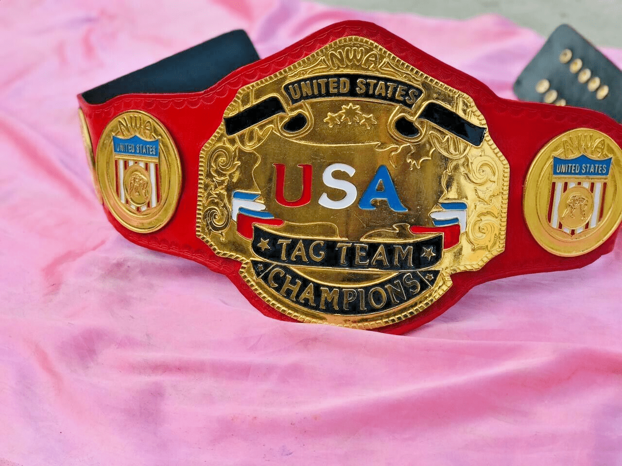 NWA USA Adult Size Tag Team Wrestling Championship Title Belt, Brass ...