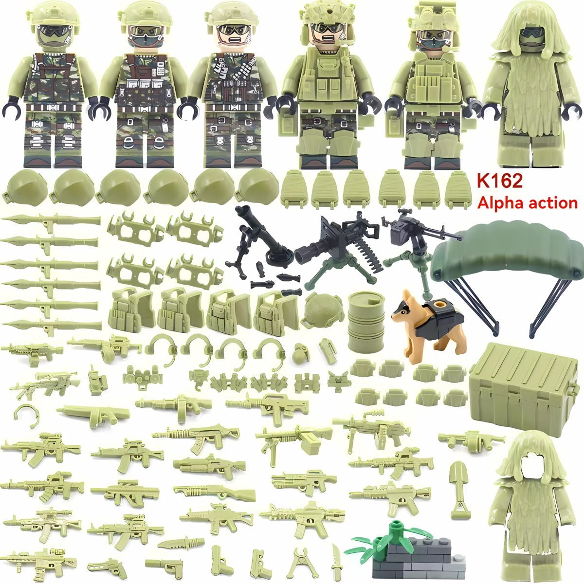 NWJ Children's Building Block Soldier Ghost Camouflage Special Forces ...