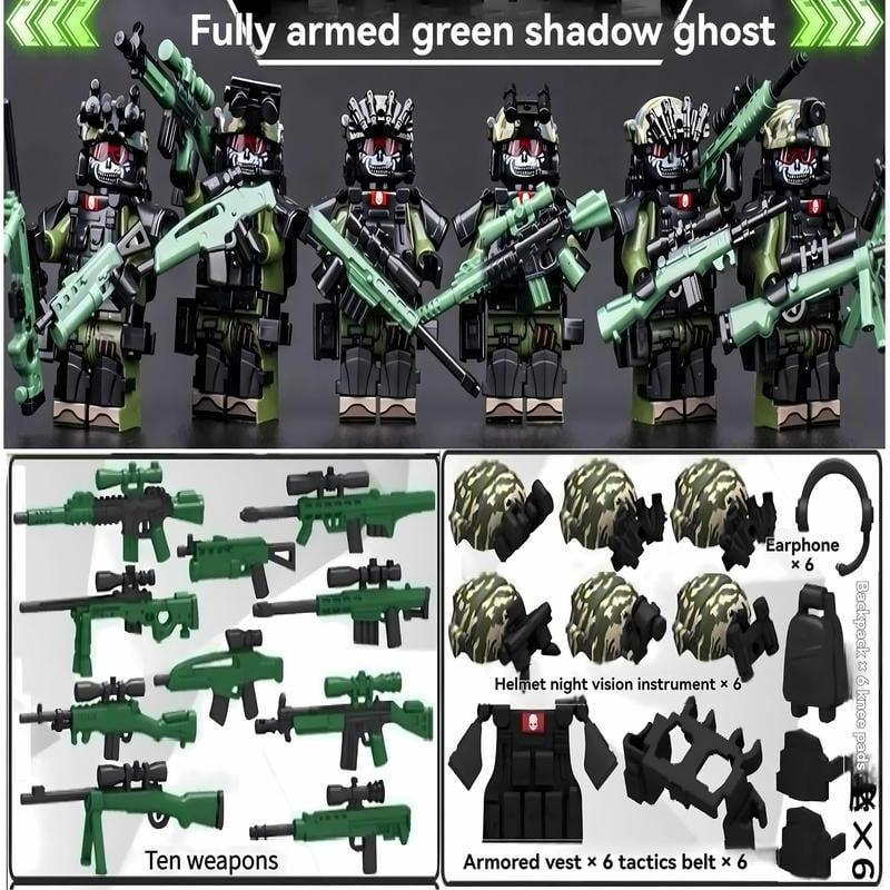 NWJ Children's Military Building Block Action Figure Soldier Set ...