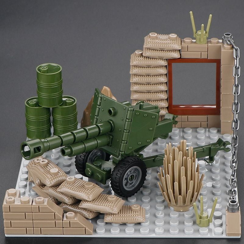 NWJ DIY Scene Building Blocks – Adventure Figures with Tower, Camp ...