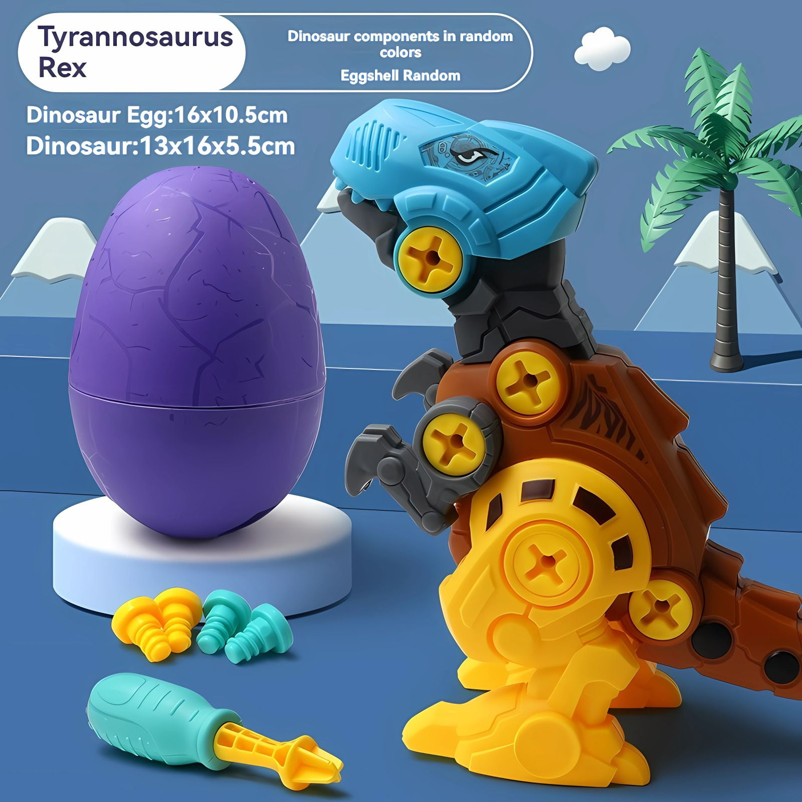 NWJ Disassembly Dinosaur Egg Toy - Tyrannosaurus Rex Assembly Surprise ...