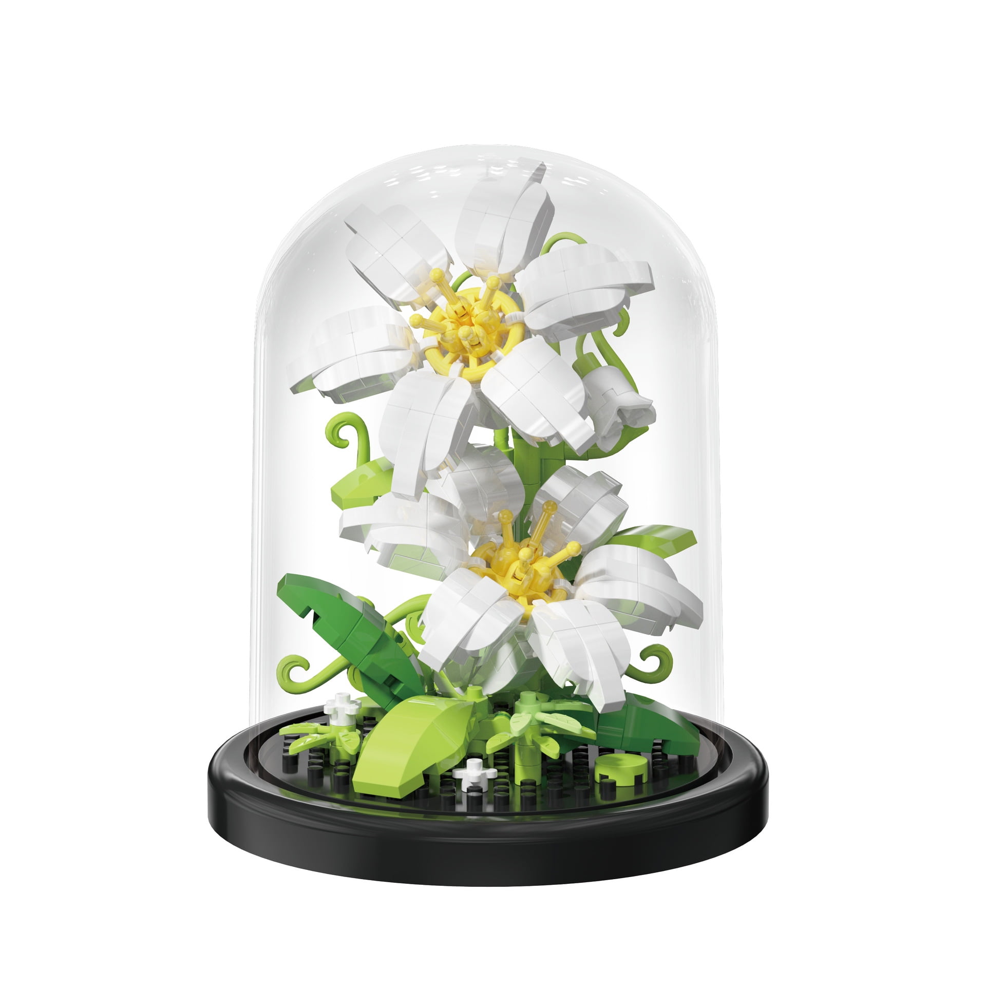 NWJ Eternal Block Flower Assembly Building Set - Rose Bouquet Desktop ...