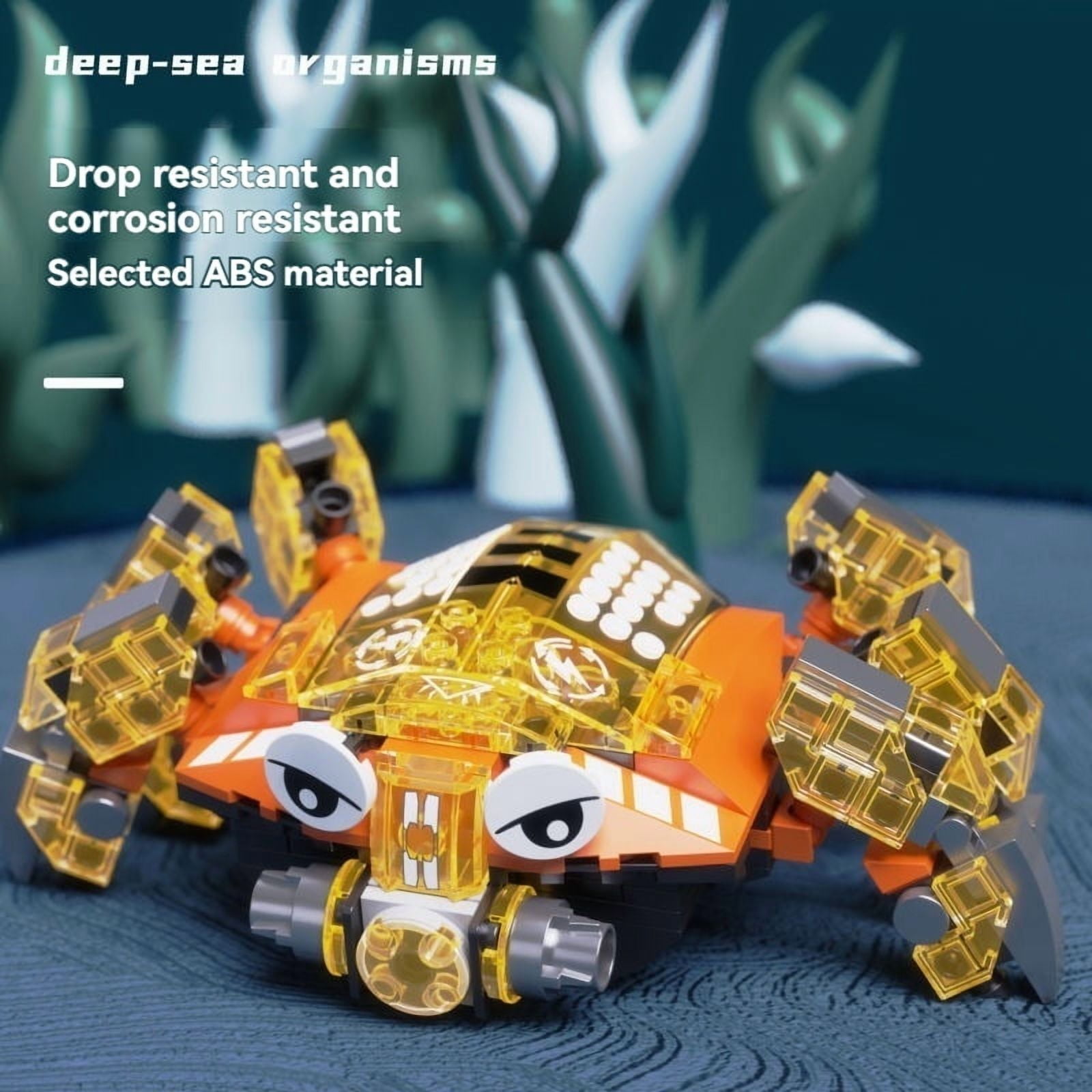 NWJ Glow-in-the-Dark Ocean Creature Building Blocks Set – Squid, Devil ...
