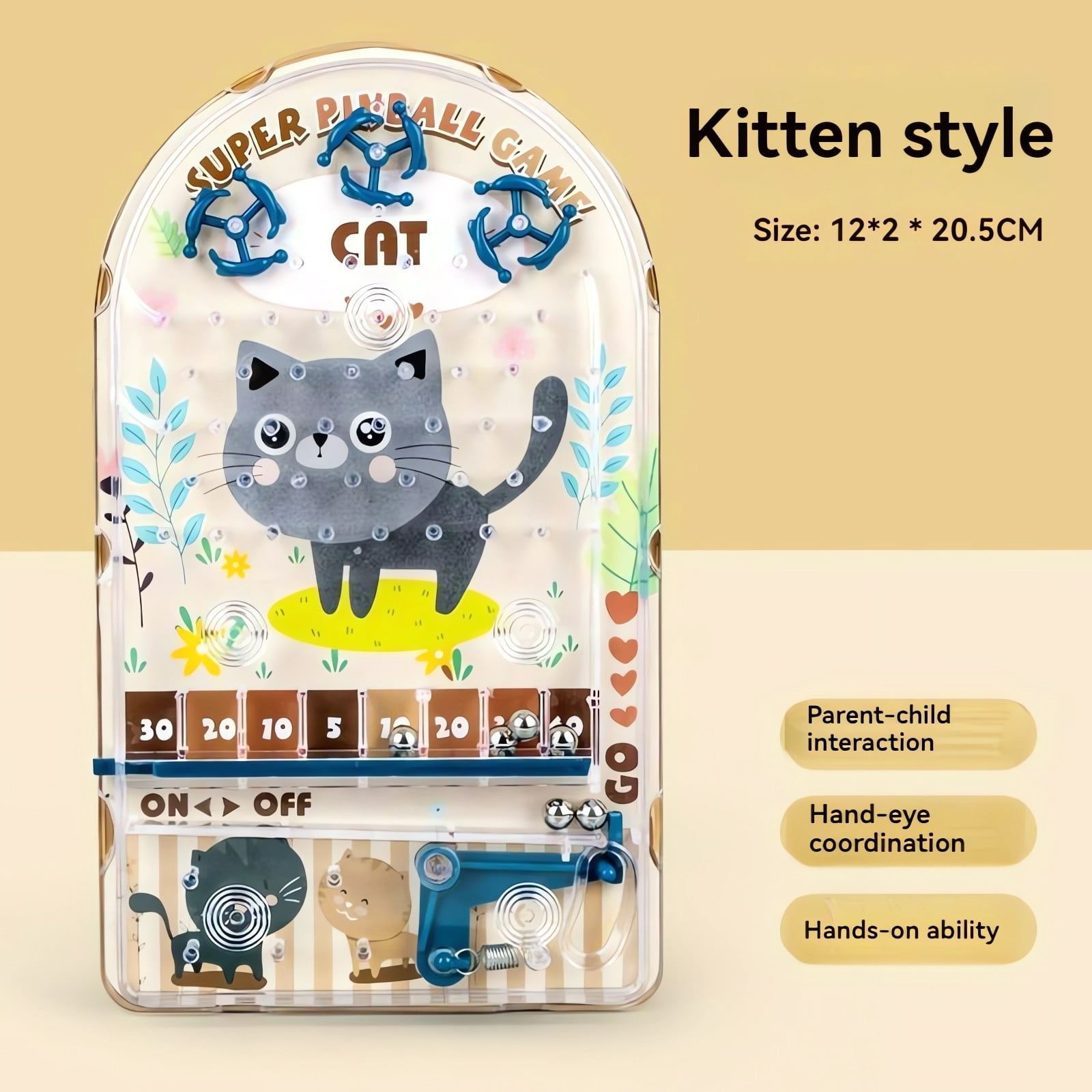 NWJ Handheld Maze Pinball Machine - Educational Toy for Kids, Perfect ...