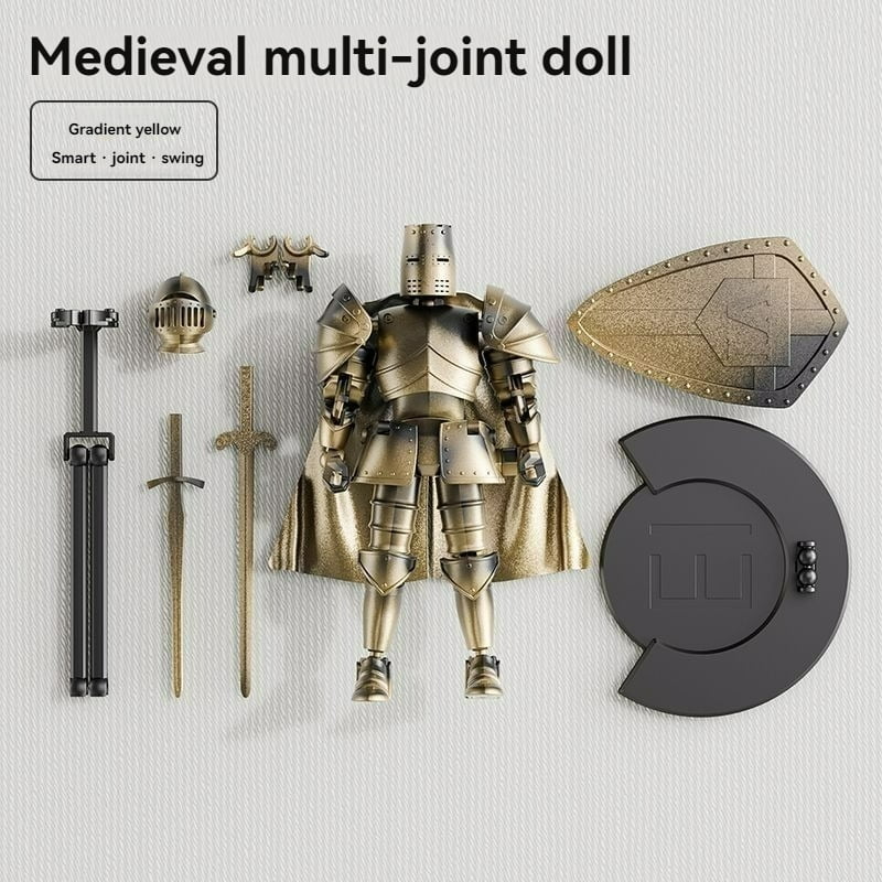 NWJ Medieval Knight Action Figure Model – Fully Poseable DIY Assembly ...