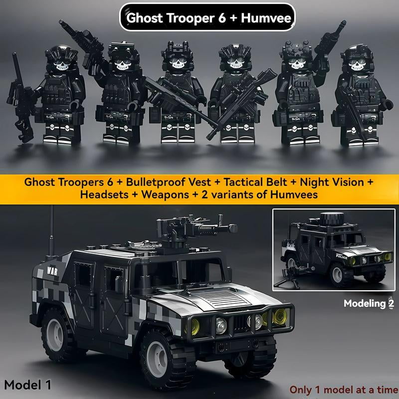 NWJ Military Building Block Action Figure Set - Desert Special Forces ...