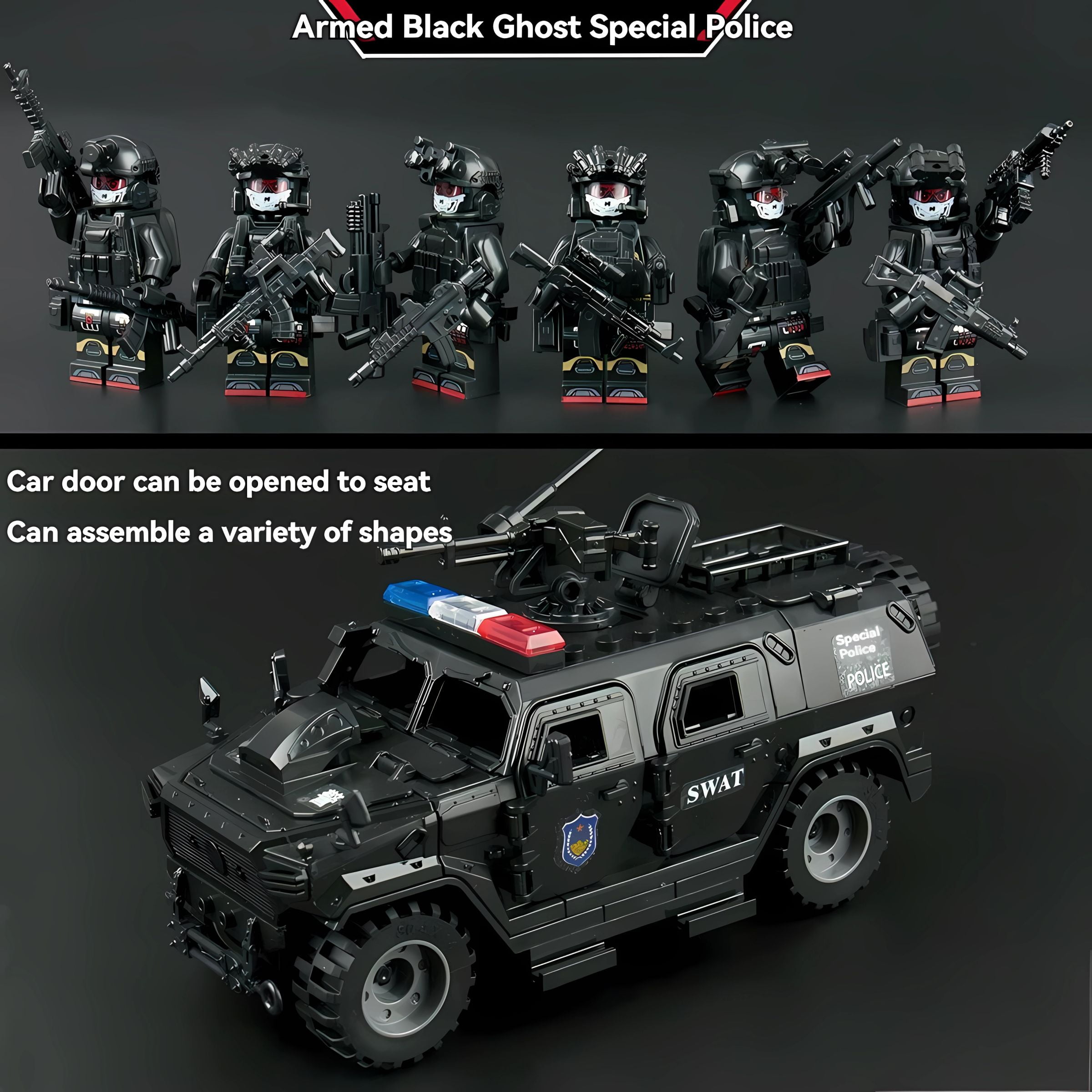 NWJ Military Building Block Set - Desert Special Forces Ghost Soldier ...