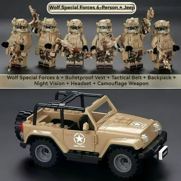 NWJ Military Building Blocks Soldier Set - Desert Special Forces Ghost ...