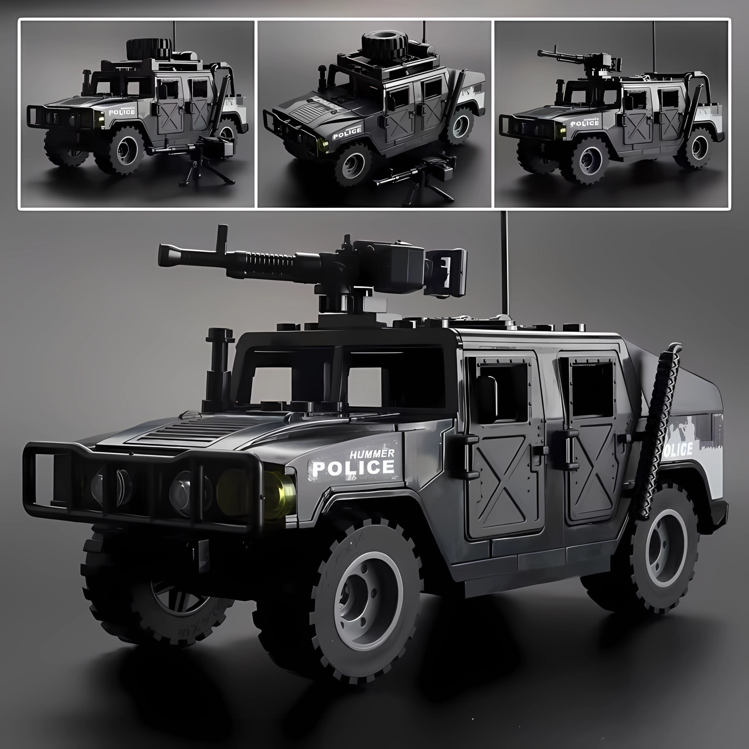 NWJ Military Building Block Set - Tactical Humvee, Creative Assembly ...