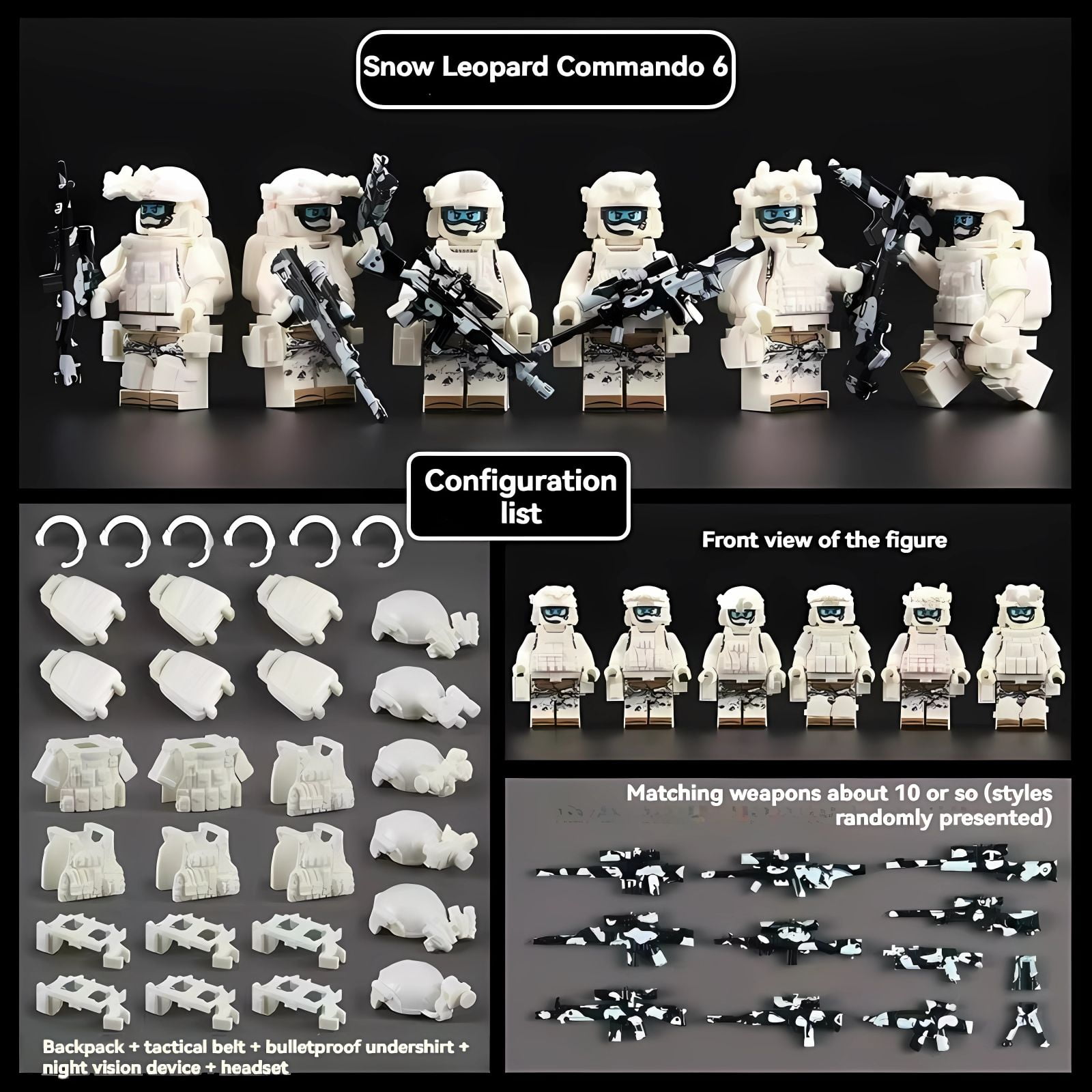 NWJ Military Building Blocks Soldier Set - Desert Special Forces Ghost ...