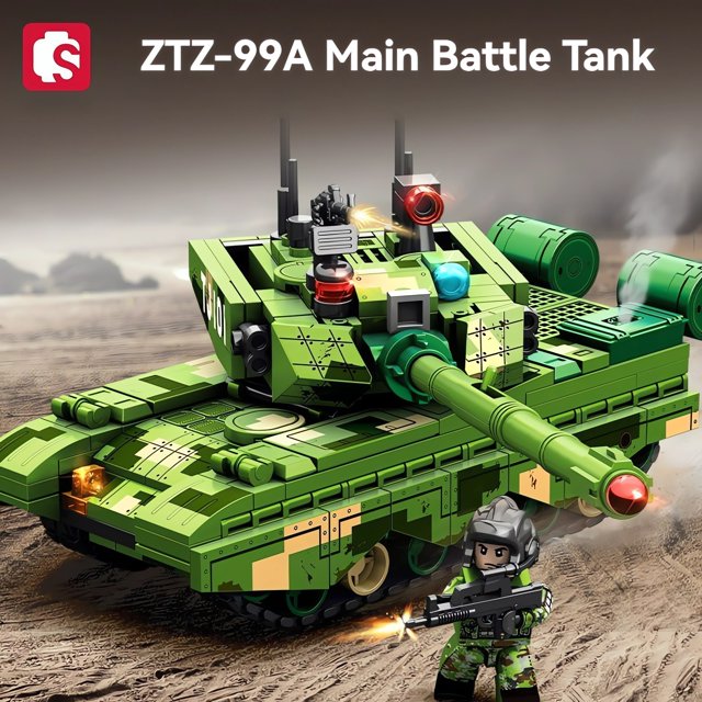 NWJ Multi-Model Military Tank Building Blocks - Educational Toy for ...