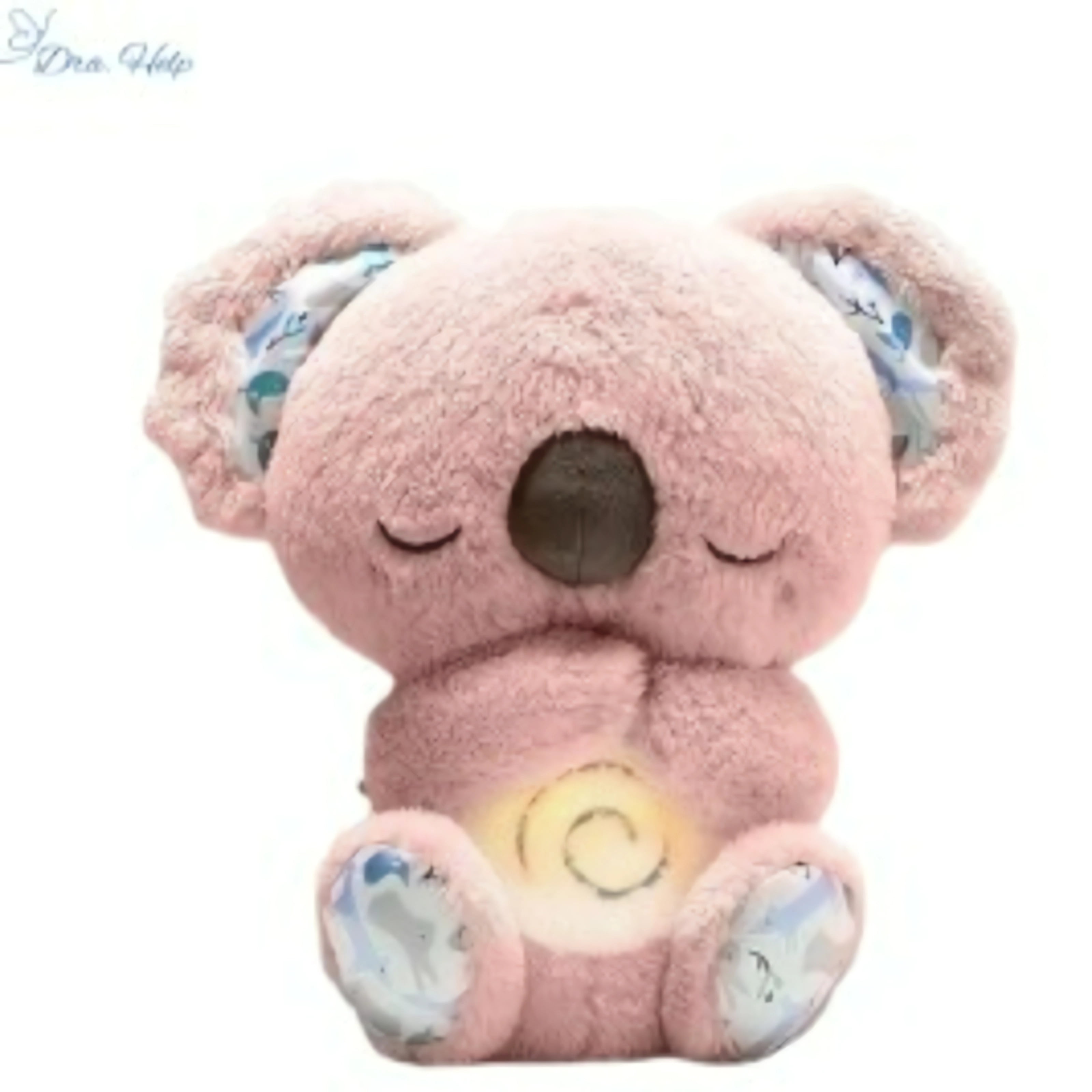 NWJ New Breathing Light-Up Koala Baby Sleep Aid Musical Plush Toy ...
