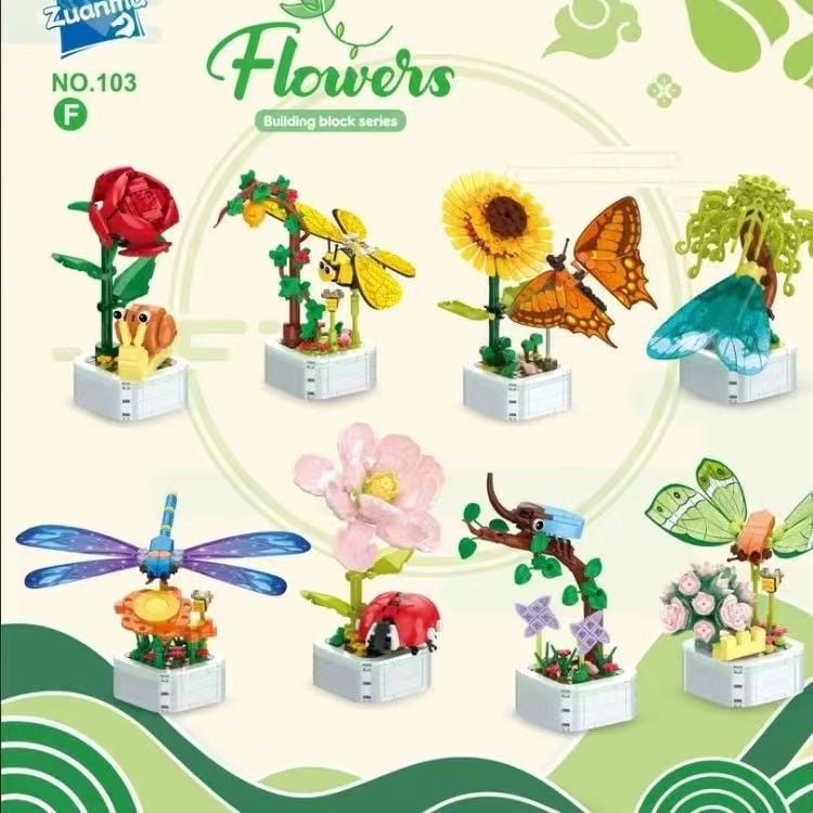 NWJ Ocean Animals Building Blocks Set – DIY Shark, Squid, Crab & Turtle ...