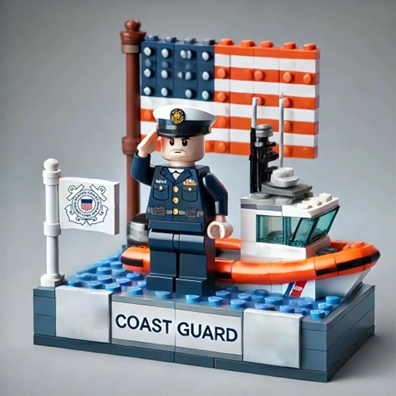 NWJ Soldiers Building Blocks – Mini Figures Set with Boat and ...