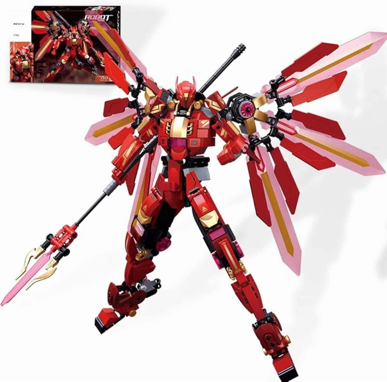 NWJ Transforming Mech Building Set – 2-in-1 Dragon Warrior Mecha Toy ...