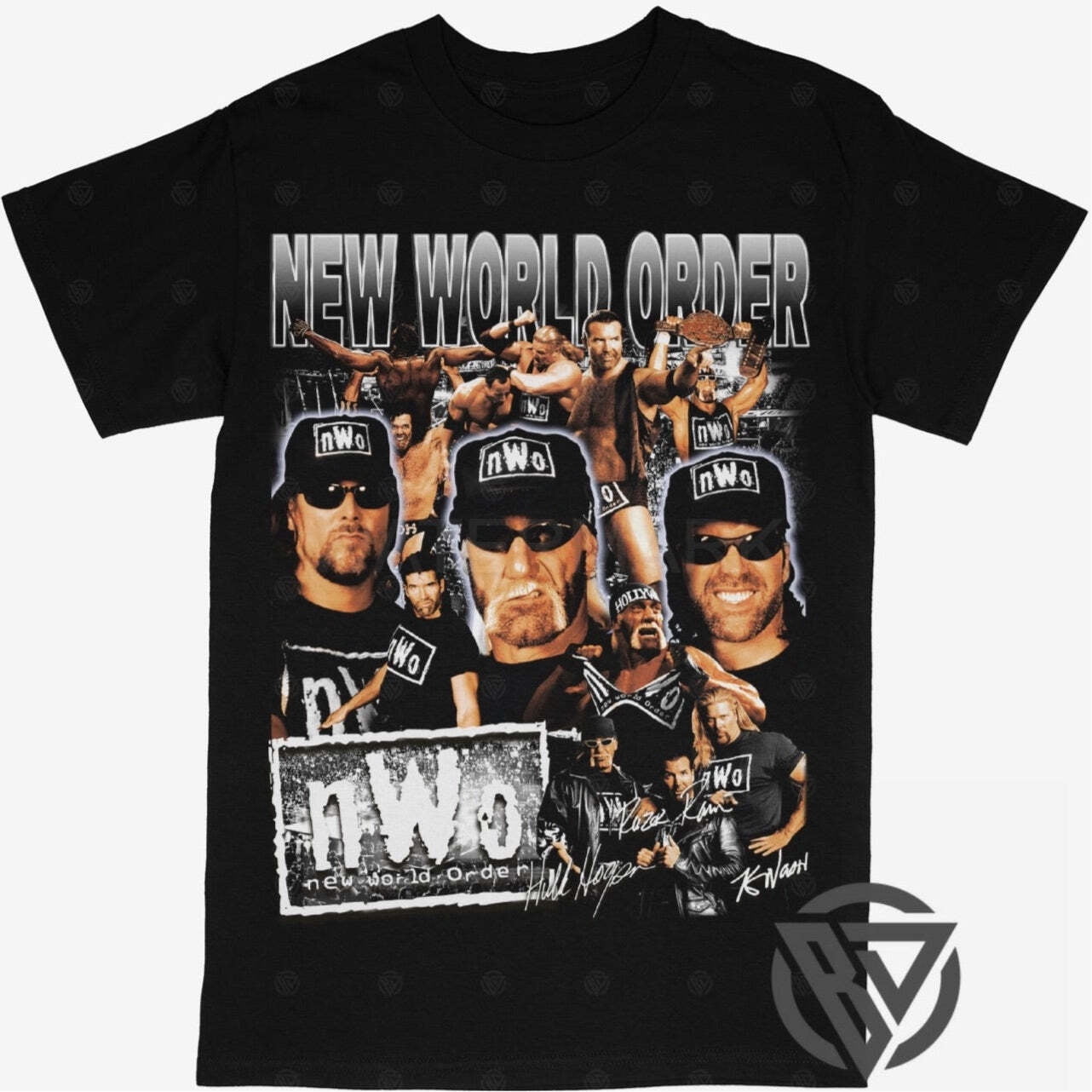 NWO t-shirf New World Order WWF WCW Wrestling - Walmart.com