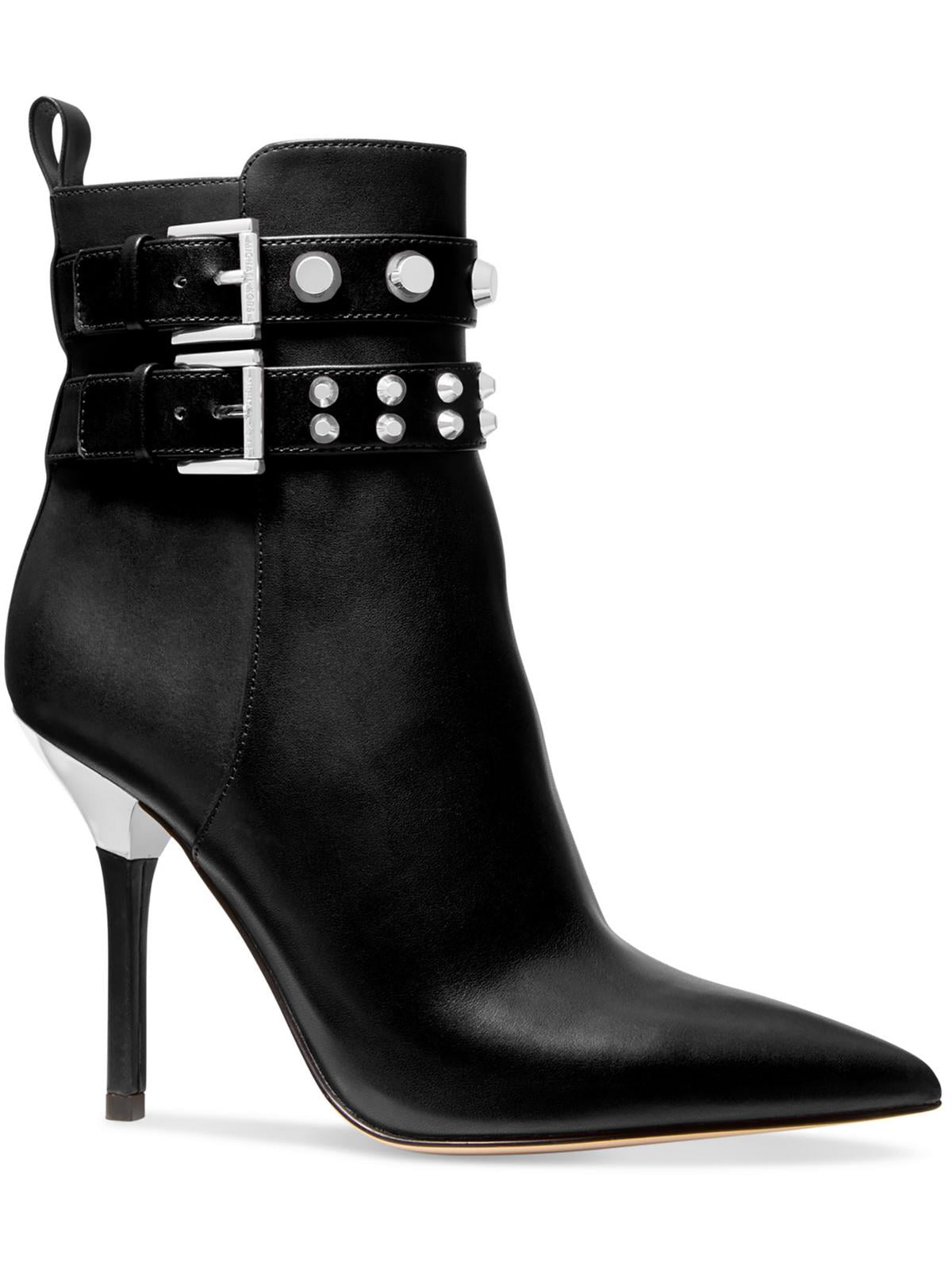MICHAEL Michael Kors Womens Amal Ankle Bootie Leather Pointed Toe Ankle ...
