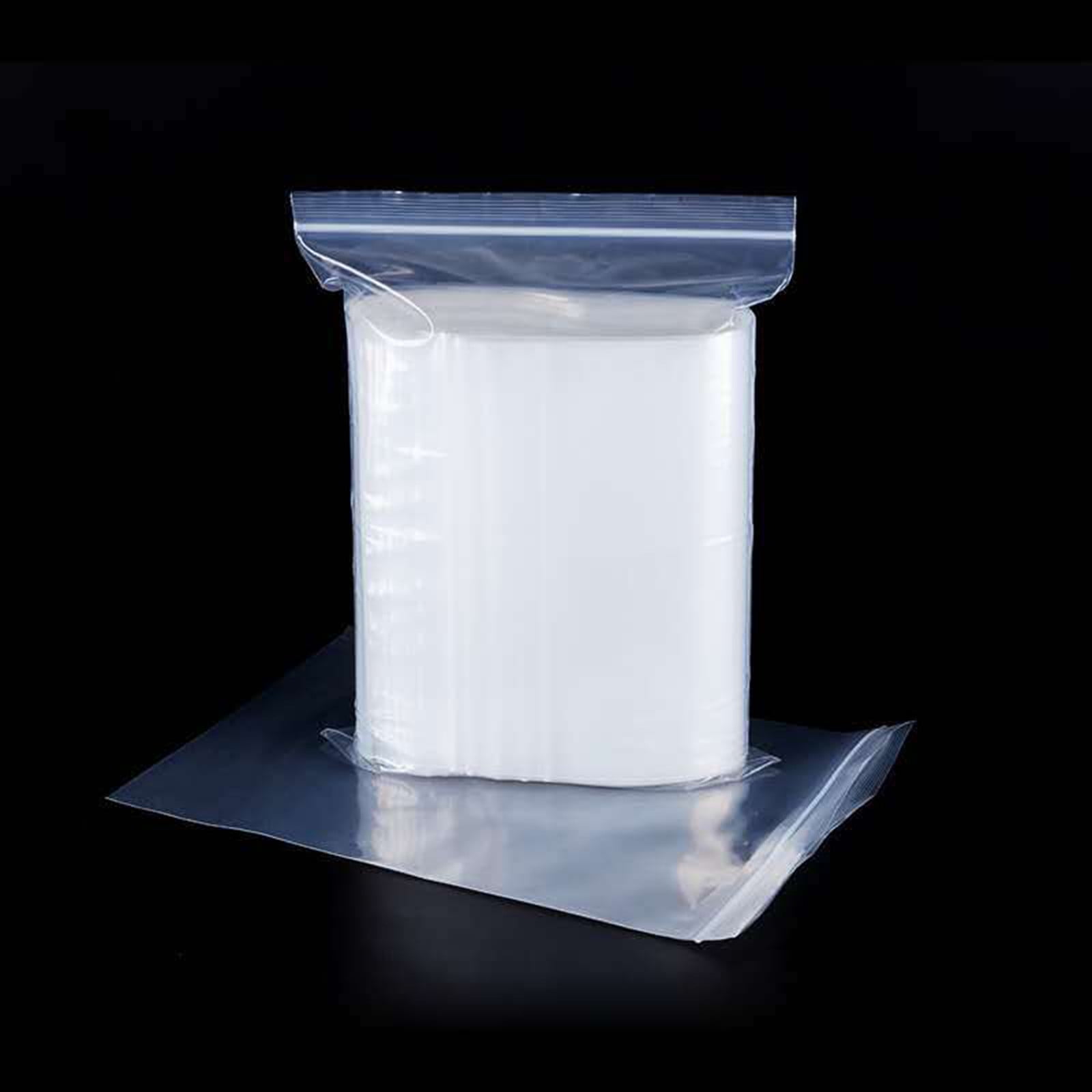 NWOKYZGH 100pcs Clear Stand Up Food Bags, Zipper Stand-up Reusable ...