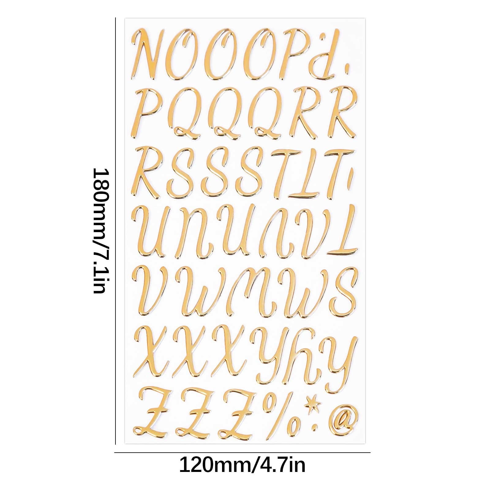 NWOKYZGH Christmas 1 Sheets 3D Letters Stickers Self Adhesive Vinyl ...