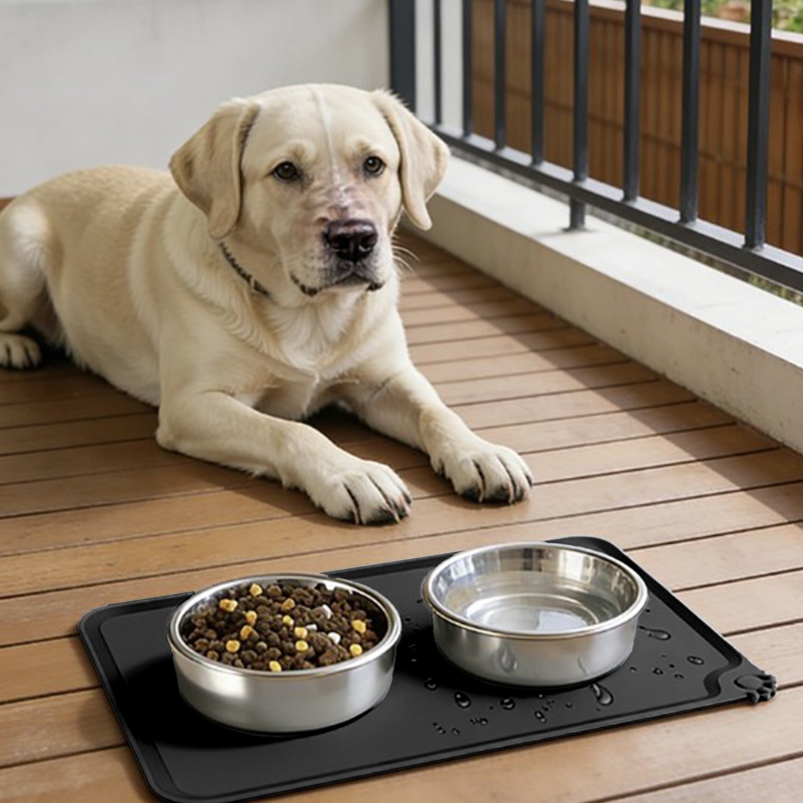 NWOKYZGH Food Mat Silicone s Bowl Mat Non Pet Feeding Mat Waterproof ...