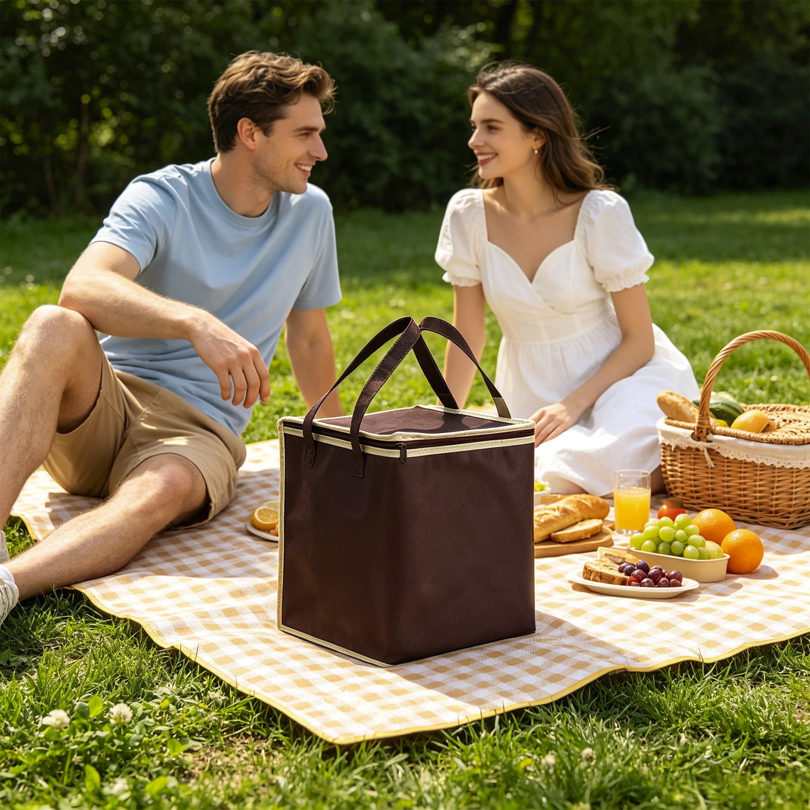 NWOKYZGH Insulated Food Delivery Bag, Reusable thermal Tote for Hot ...