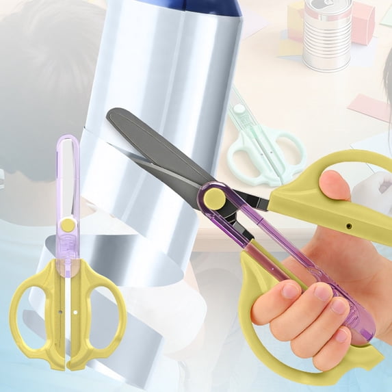 NWOKYZGH Scissors with Sliding Buckle Sticking Scissors office ...