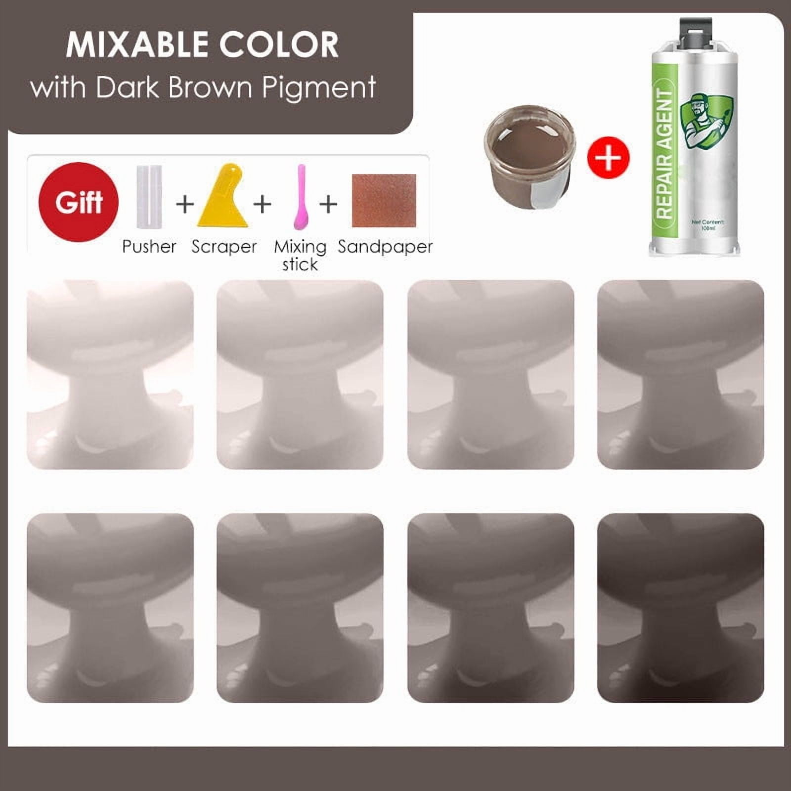 NWOKYZGH Tile Repair Kit, Ceramic Tile Chip Repair Kit, Porcelain ...