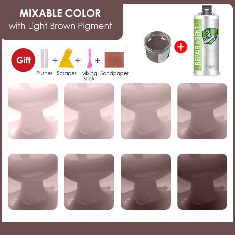 NWOKYZGH Tile Repair Kit, Ceramic Tile Chip Repair Kit, Porcelain ...