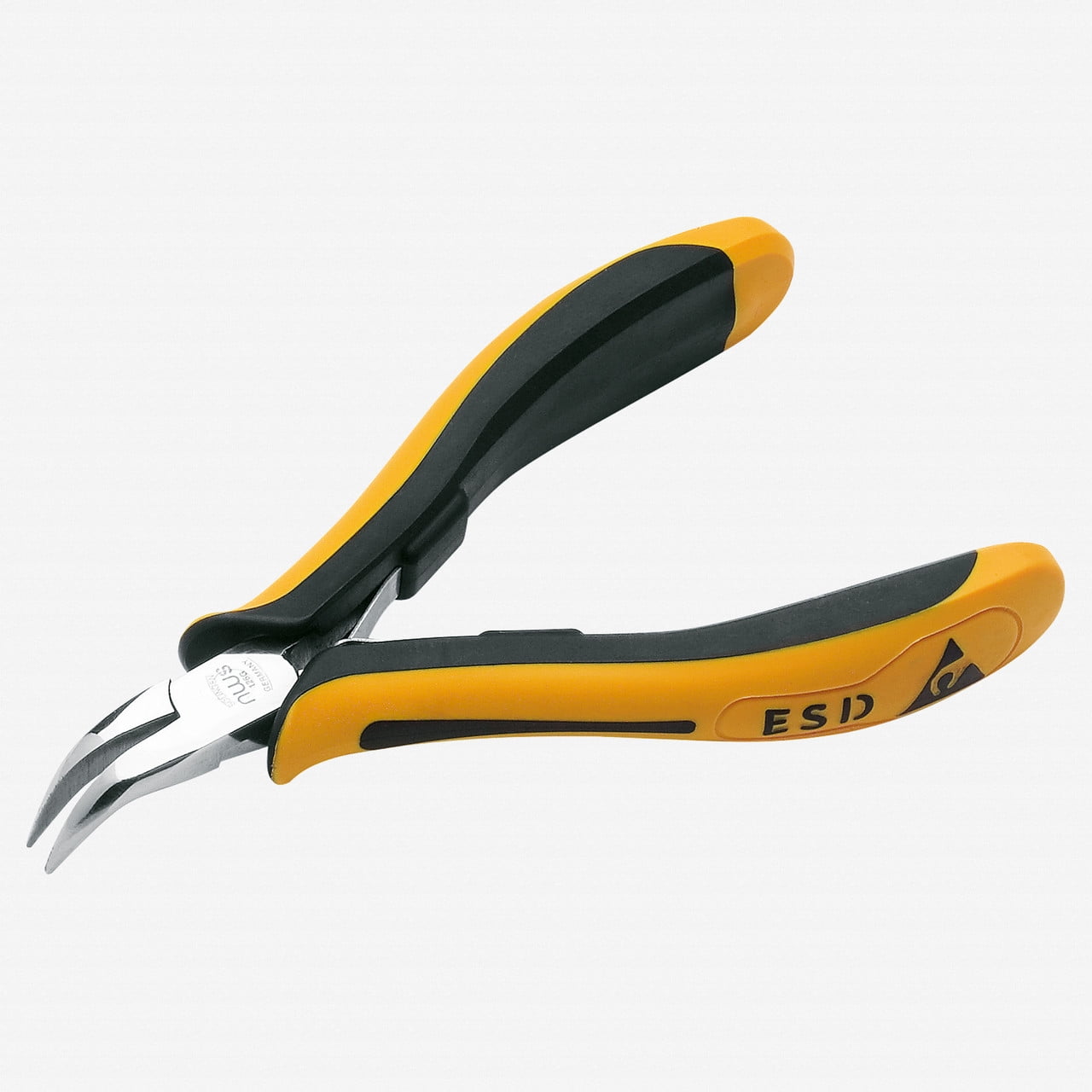NWS 4.75" Bent Chain Nose Pliers ESD - 45 Degree - SoftGripp - Walmart.com