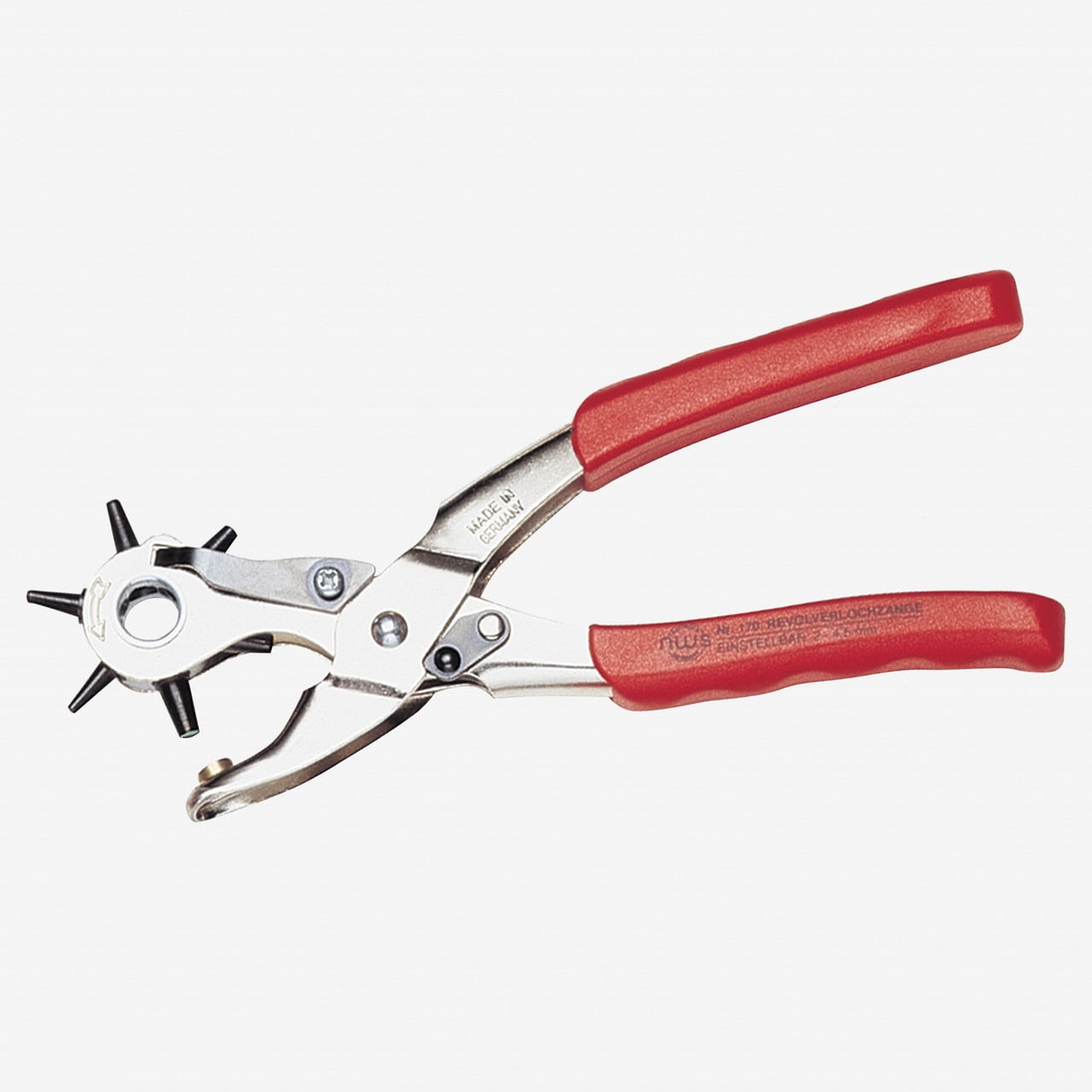 NWS 8.75" Revolving Punch Pliers - Atramentized - Plastic Grip ...