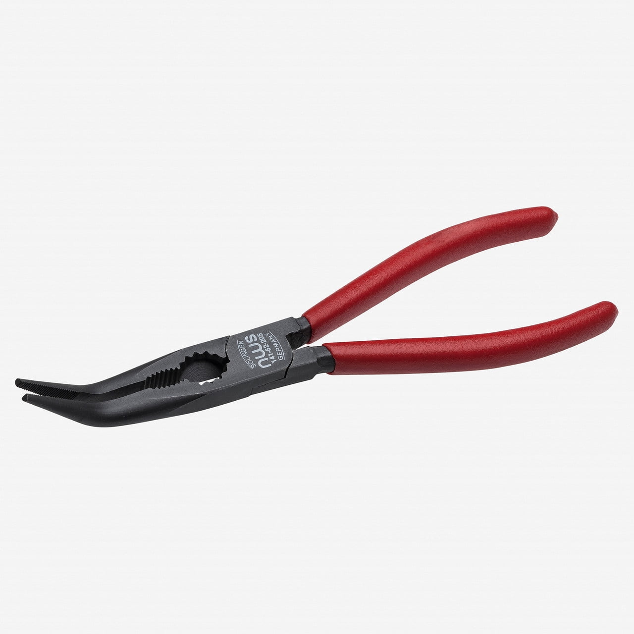 NWS 8" Chain Nose Pliers (Radio Pliers), angled 45 deg - TitanFinish - Plastic Grip - Walmart.com