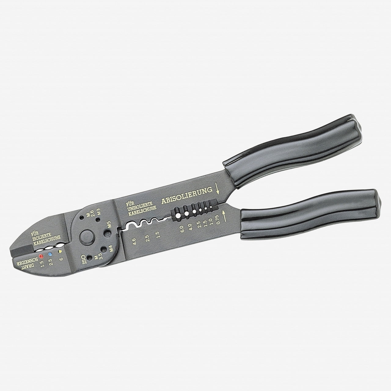 NWS 9.25" Crimping Pliers for Terminals - TitanFinish - Plastic Grip ...