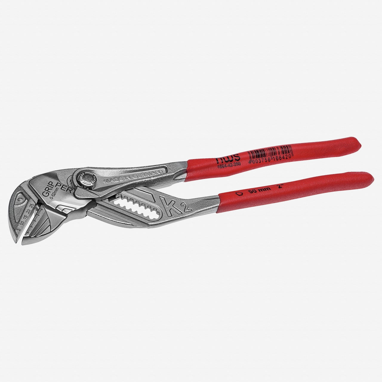 NWS Pliers Wrench Gripper - Matte Chromium - Plastic Grip, 10 ...