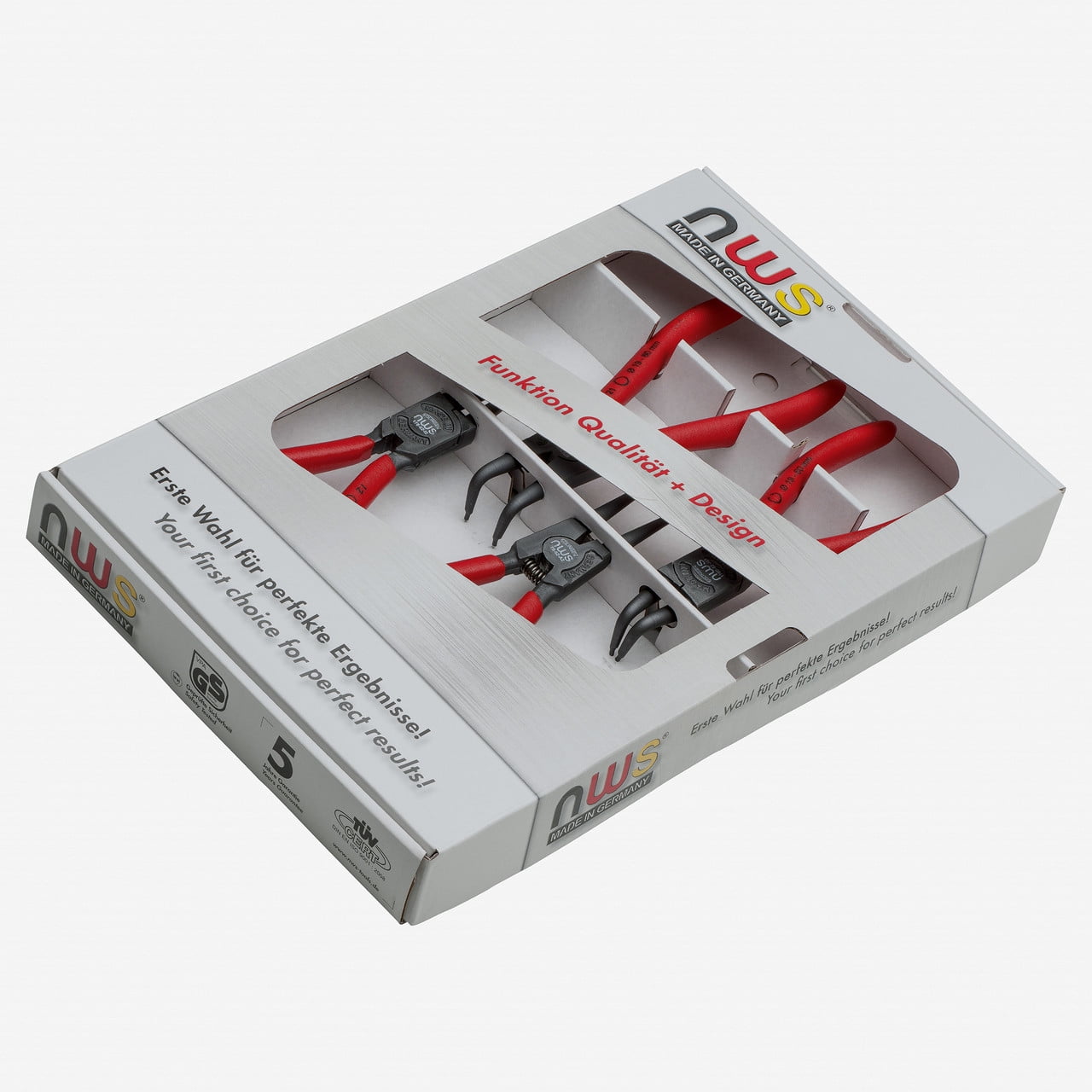 NWS Set of Internal and External Circlip Pliers 10-25mm, 4 pieces ...