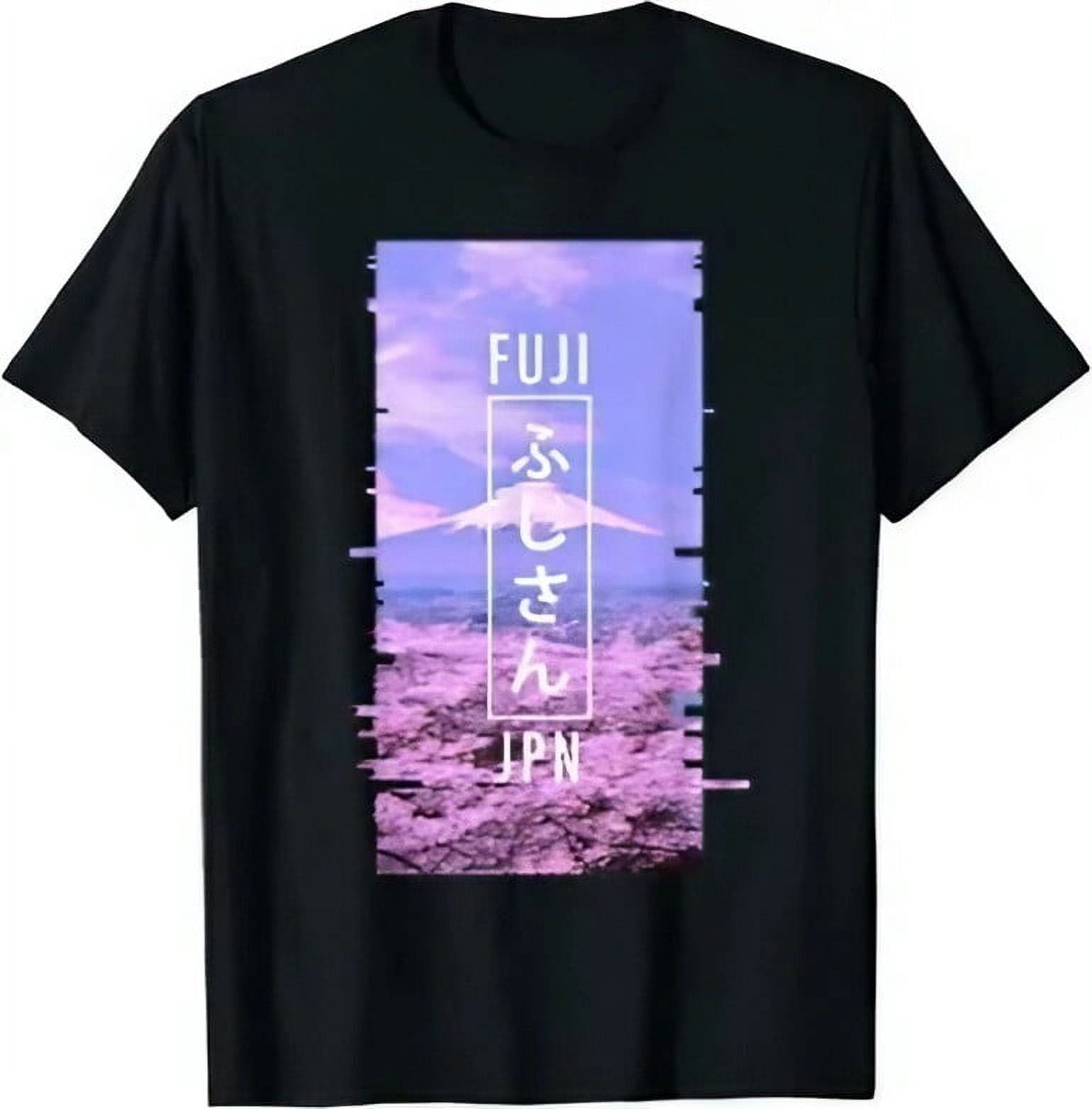 NWT Mt Fuji Japan Glitch Art Japanese Otaku Vaporwave Unisex T-Shirt ...