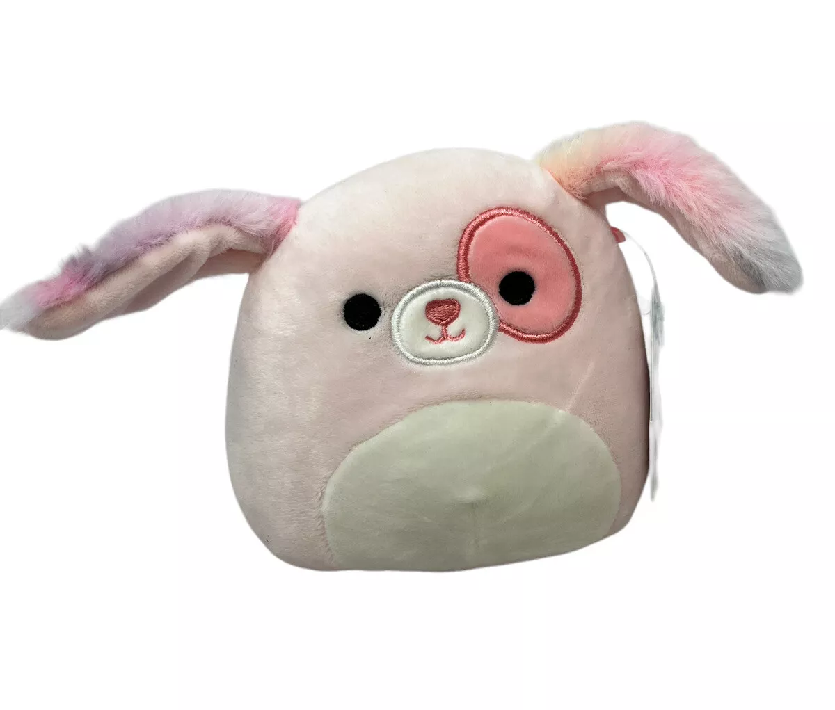 NWT Original Squishmallows 5" Bryce the Dog Plushie Pink w/ Tie Dye ...