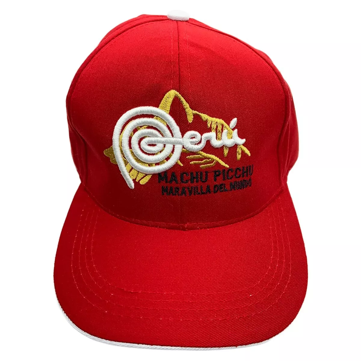 NWT Peru Embroidery Machu Picchu Men's Hook & Loop Baseball Hat ...