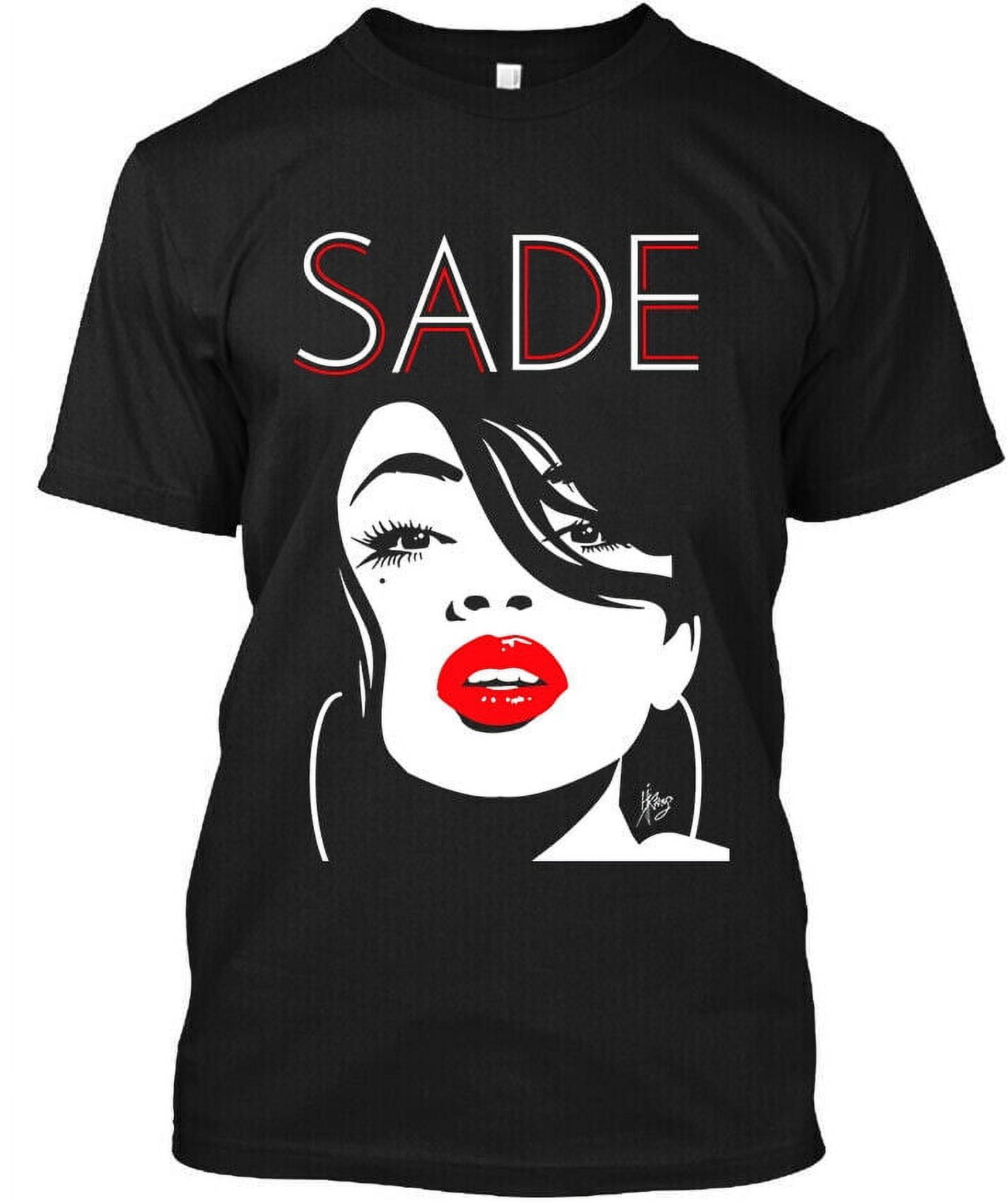 NWT Sade Adu Singer Musician Actress Face Art Graphic Retro Logo T ...