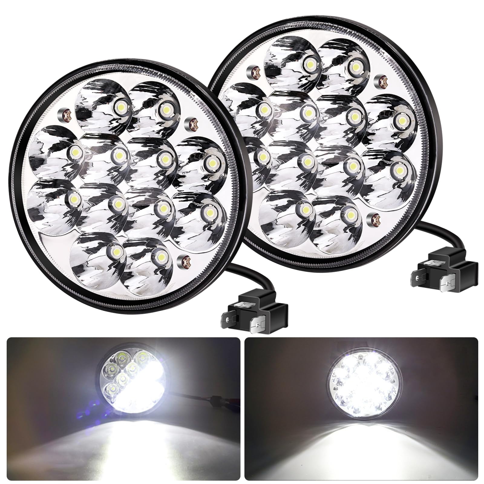 NWpangu H5006 LED Front RRF12 Lights, 5.75inch Round LED Unity ...