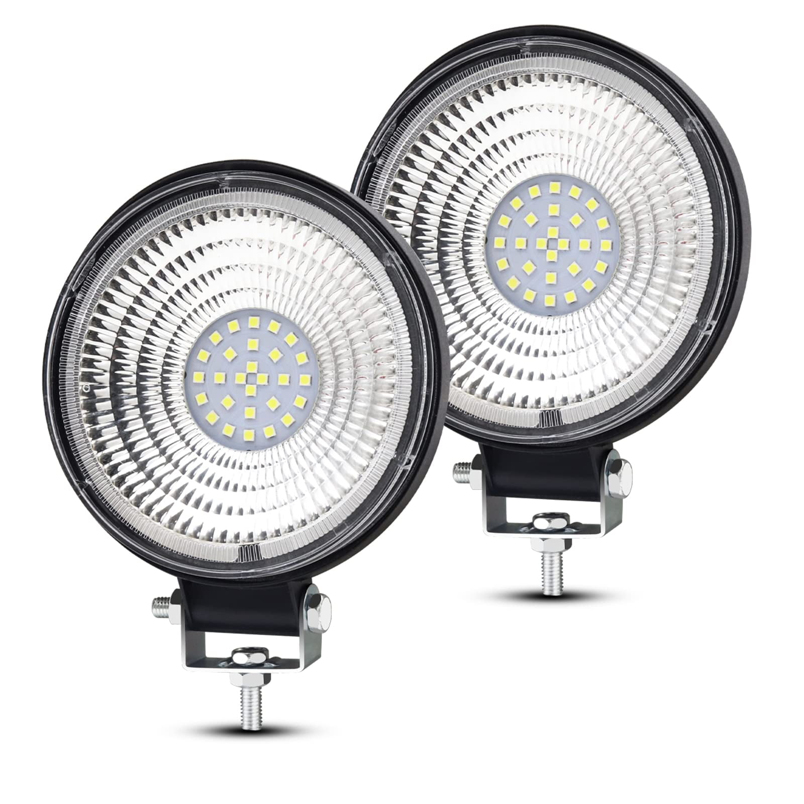 NWpangu LED Tractor Lights KEF16 12V 24V Flood Beam Offroad Driving Fog ...