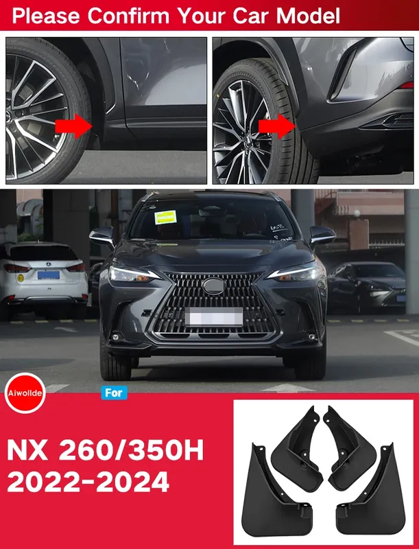 NX260 NX350h-Car Fender Mud Flaps For Lexus NX NX260 NX350h 2022 2023 2024 Splash Guards ...