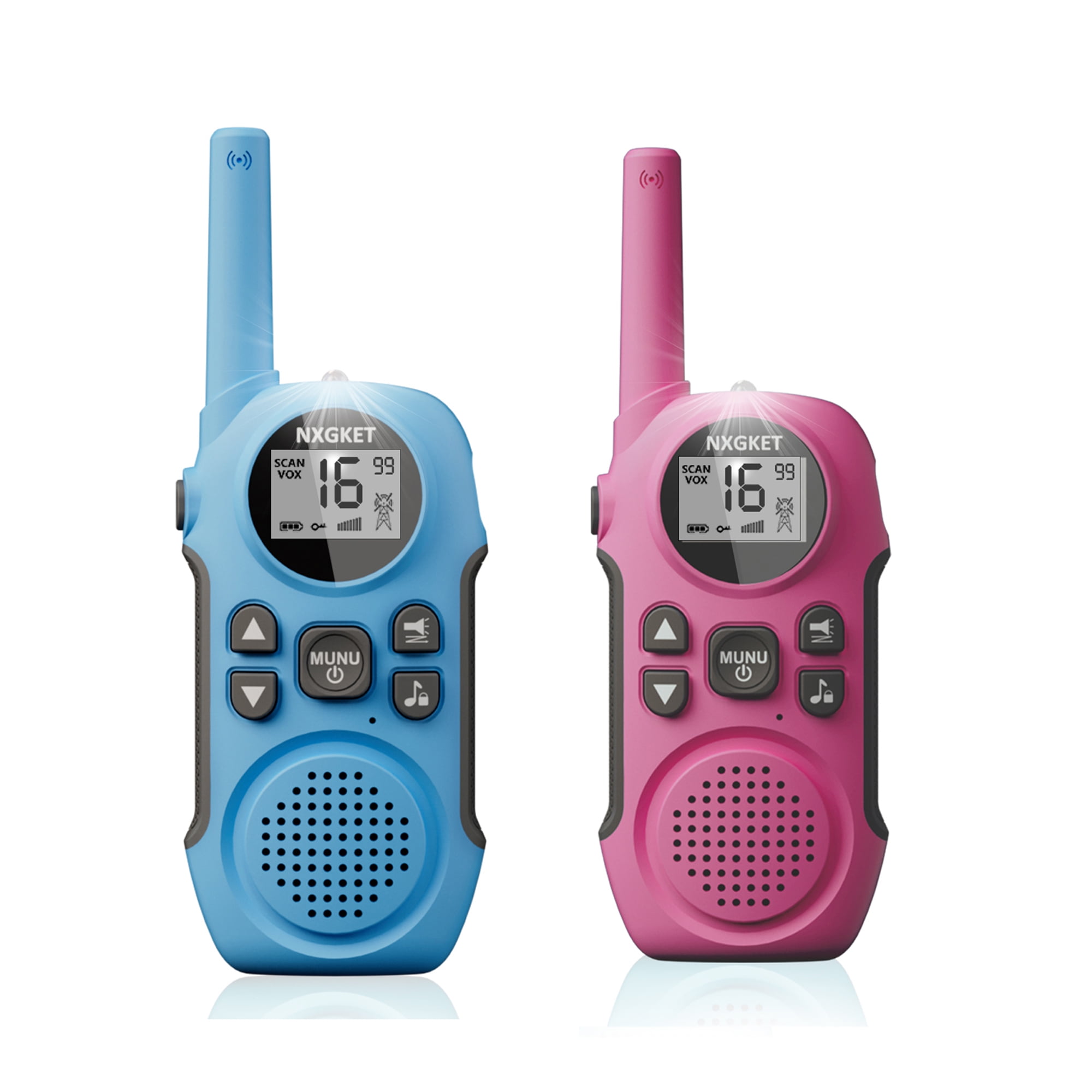 NXGKET Walkie Talkies for Kids Adults, Rechargeable 22 Channels Two Way ...