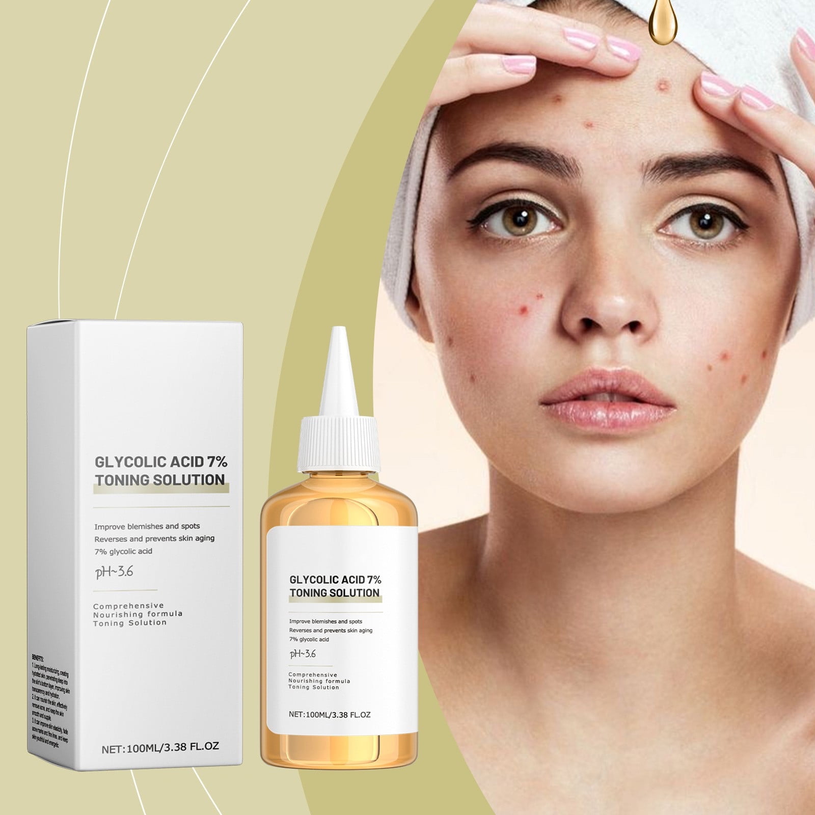 NXMY 2pcs Glycolic 7% Toner 100ML Ordinary Glycolic 7% Toner Remove ...