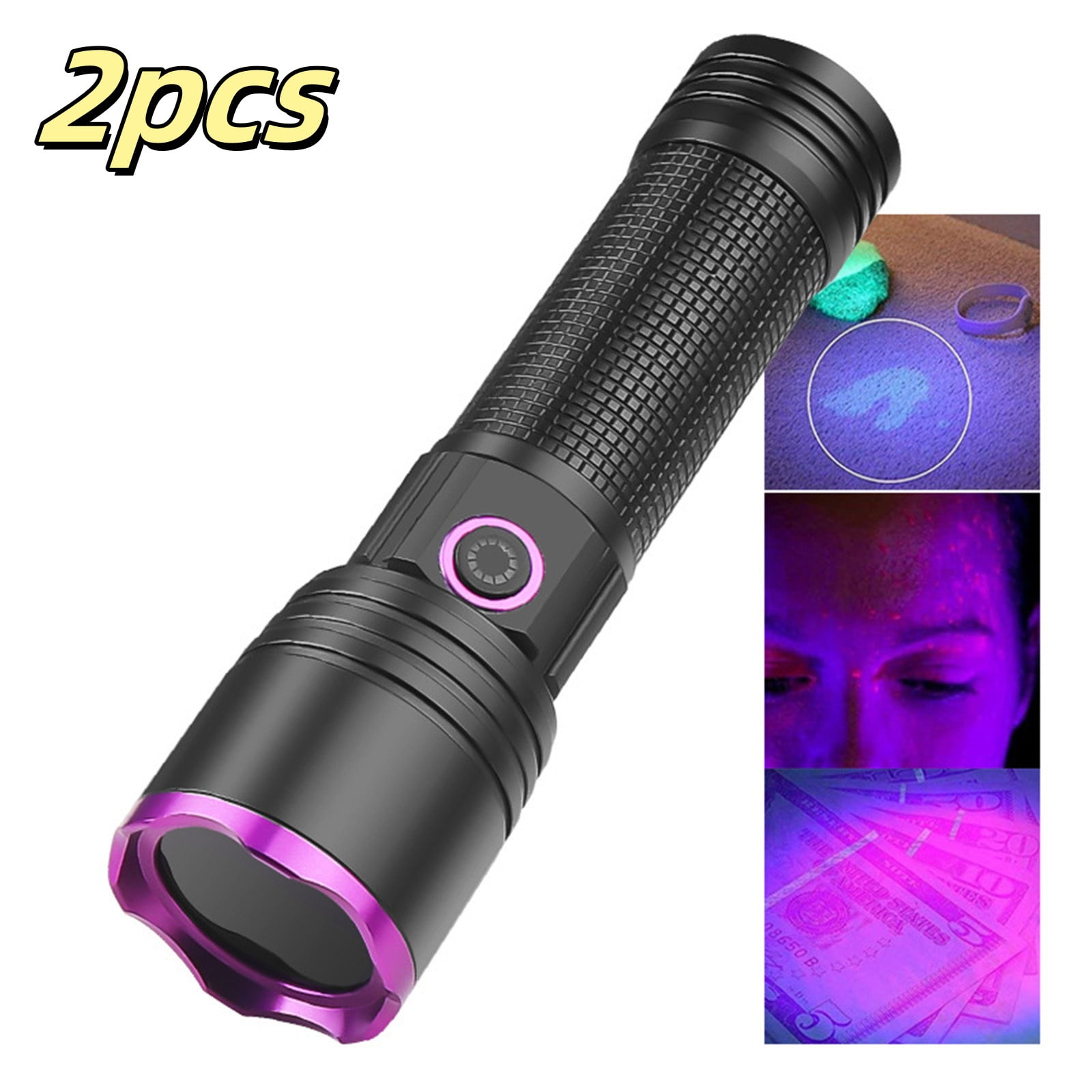 NXMY 2pcs Rechargeable Blood Tracking Light for Night Hunting 2000 Lumens Blood Trail Tracking ...