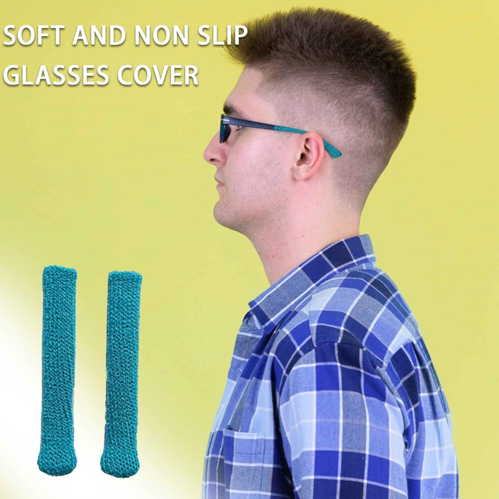 NXMY Glasses Ear Pads, Soft Knitted Cotton,glasses Leg Covers, Glasses ...