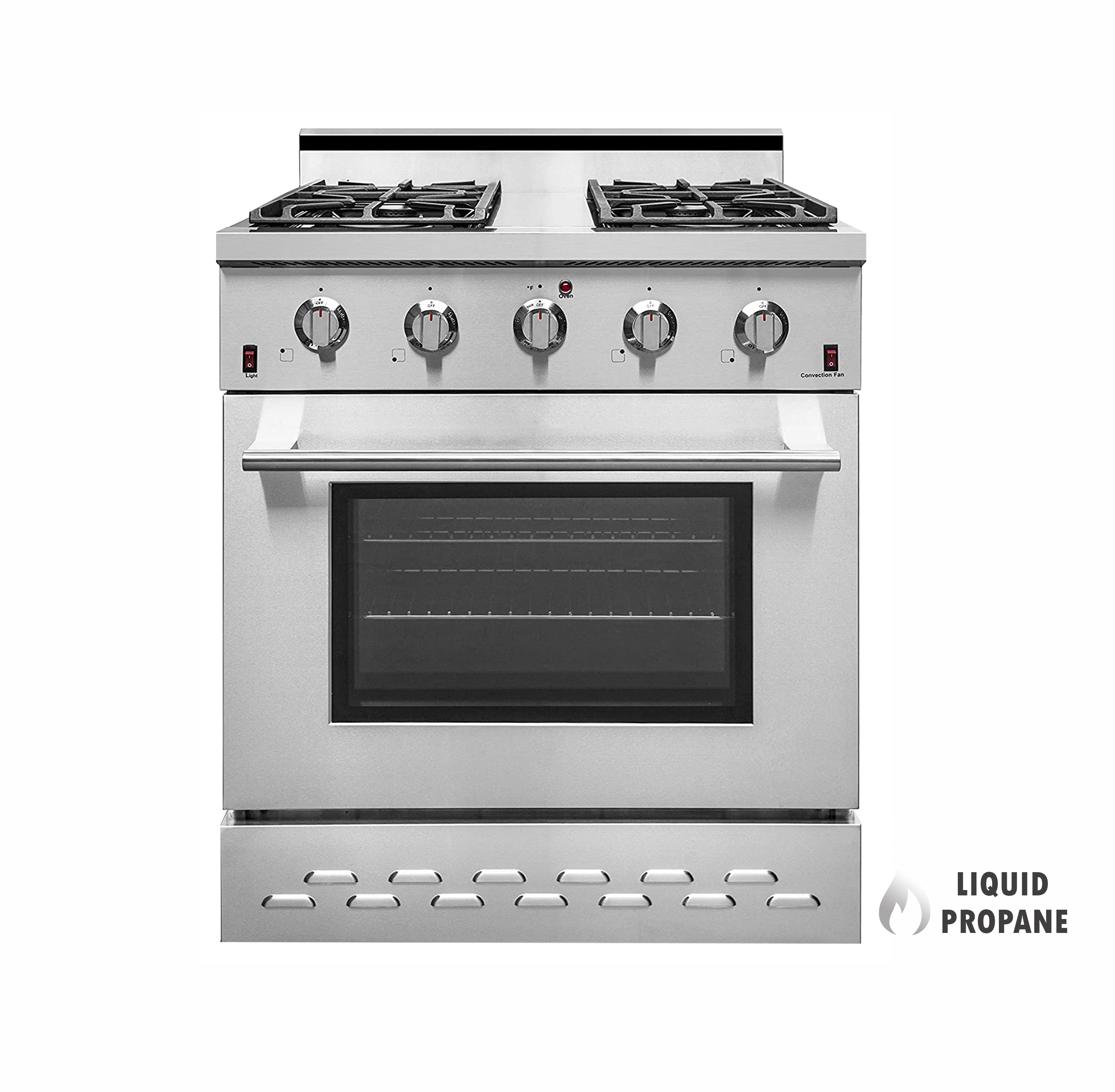 NXR SC3055LP 30" 4.5 cu.ft. Pro-Style Propane Gas Range with Convection ...