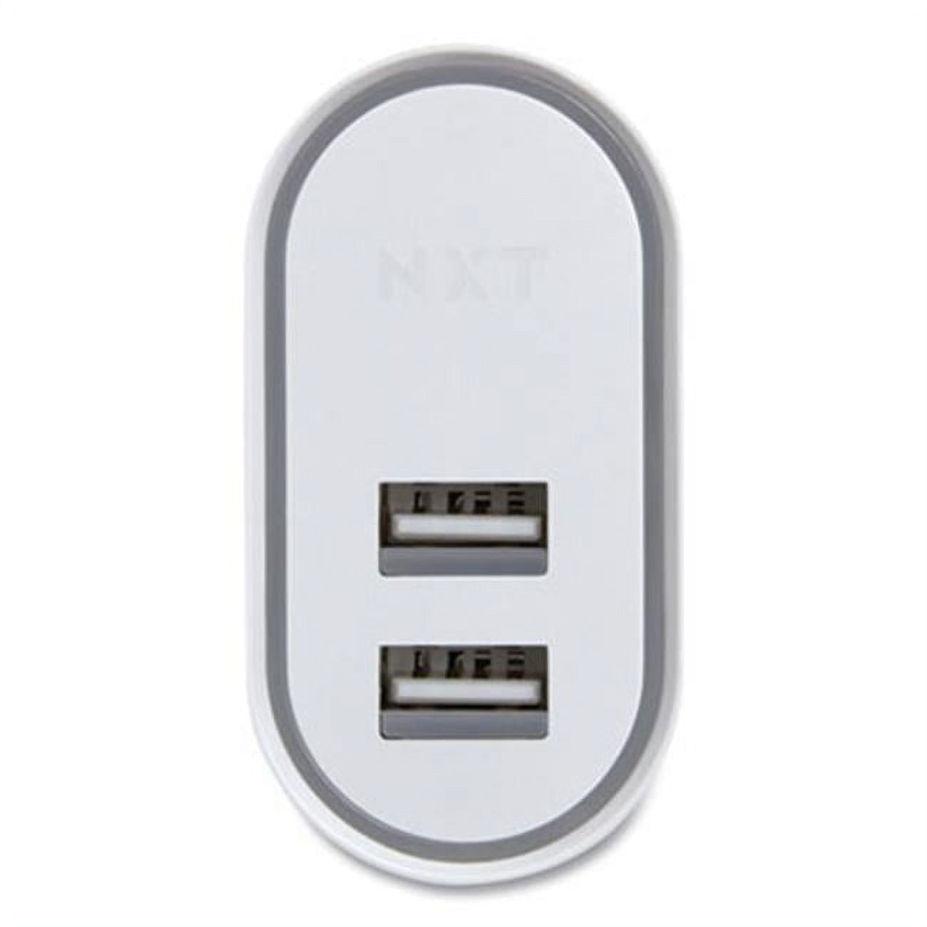 NXT NXT24384004 AC Adapters & Wall Chargers Two USB-A Ports, White ...